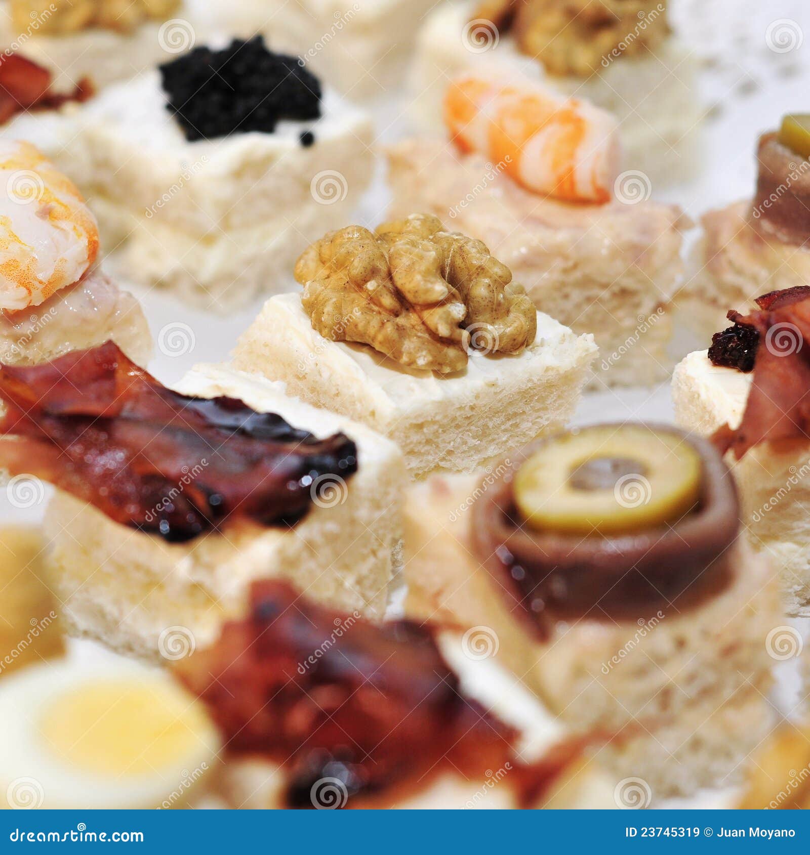 Canapes stock image. Image of homemade, gastronomy, mediterranean ...