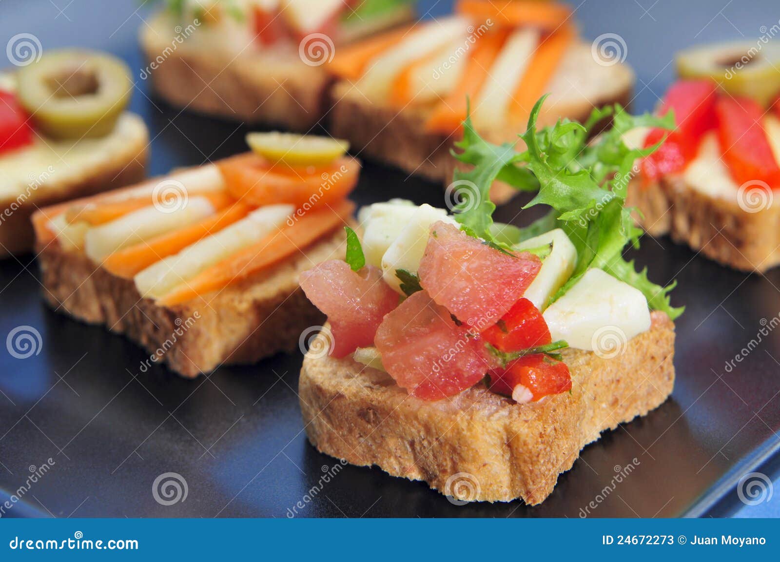 Canapes stock image. Image of elegant, eating, meal, dinner - 24672273