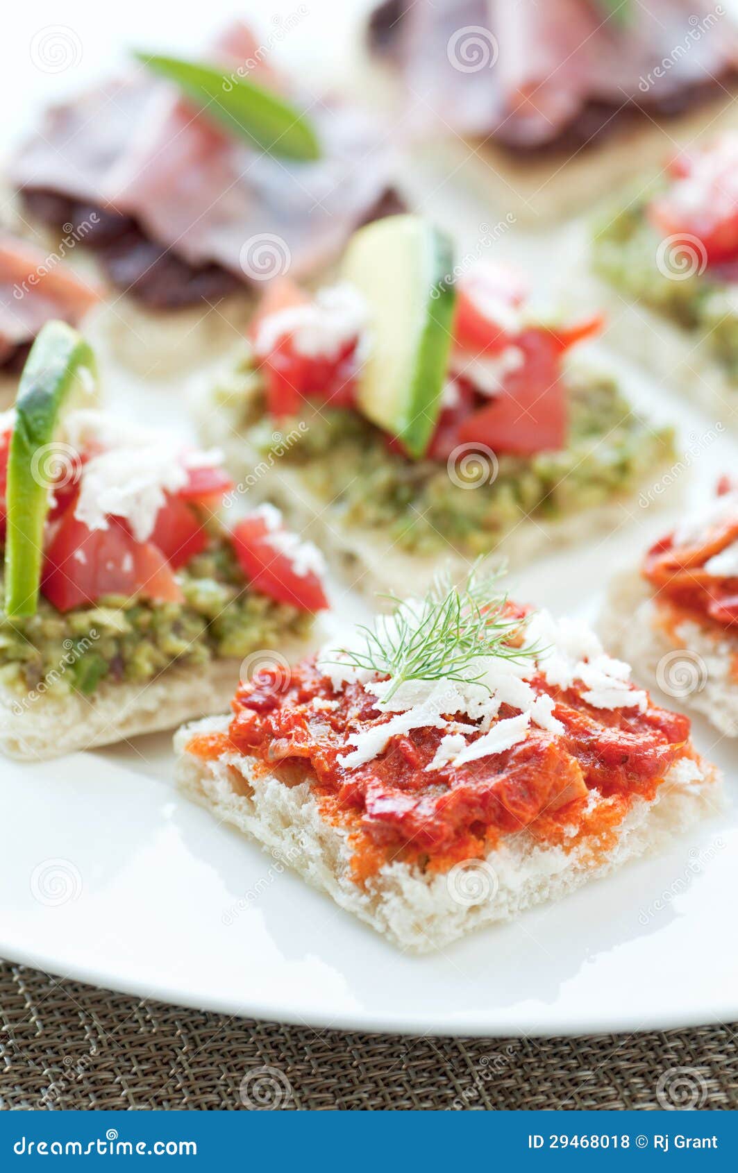 Canapes stock photo. Image of garlic, sage, herbs, canape - 29468018