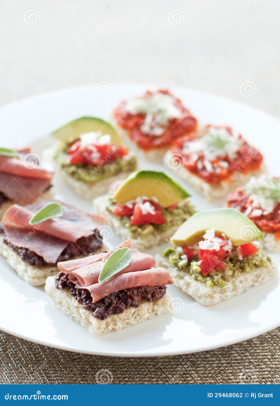 Canapes stock photo. Image of herbs, food, sage, mediterranean - 29468062