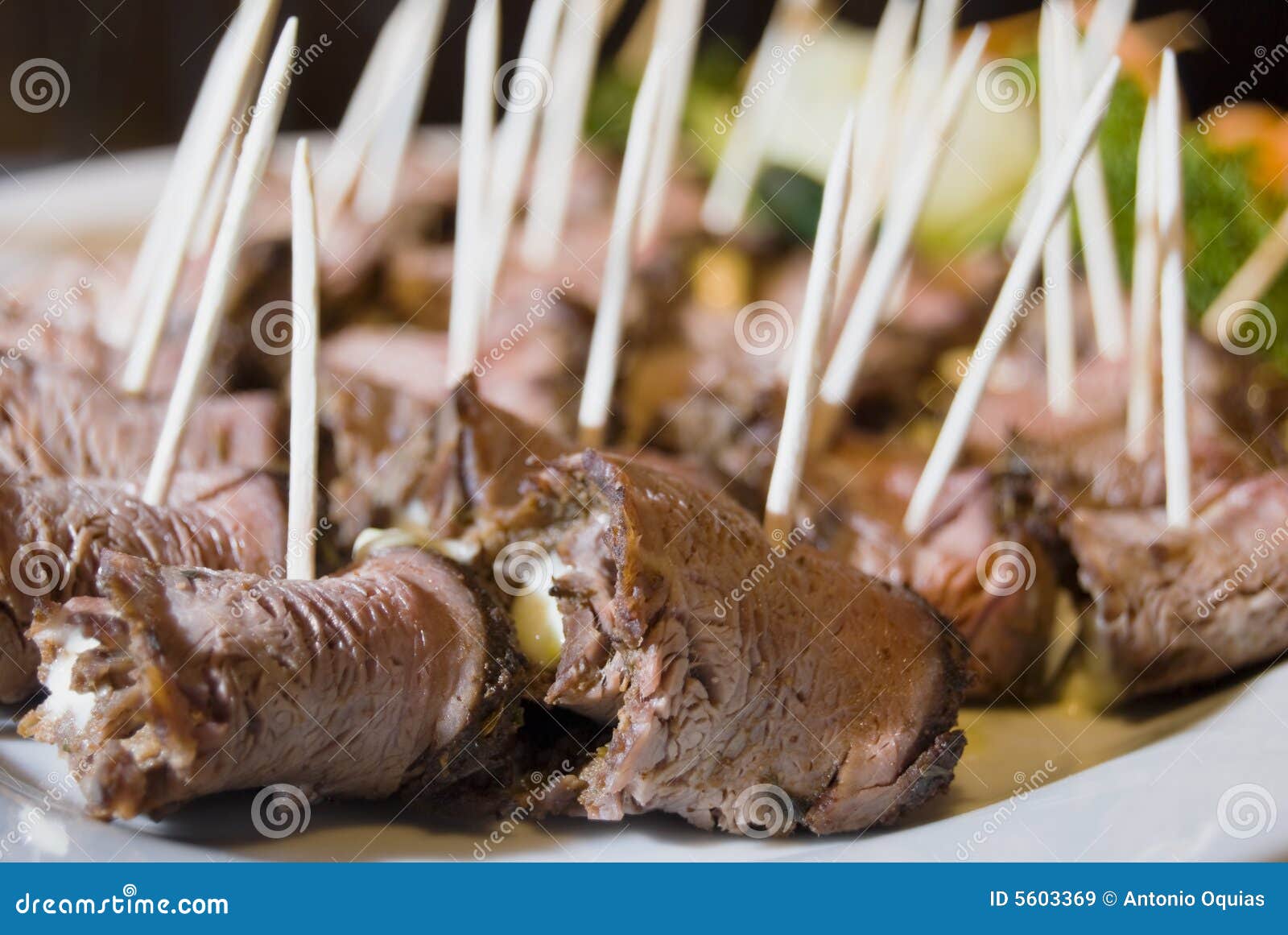 Canapes stock image. Image of beef, cold, lifestyle, slice - 5603369