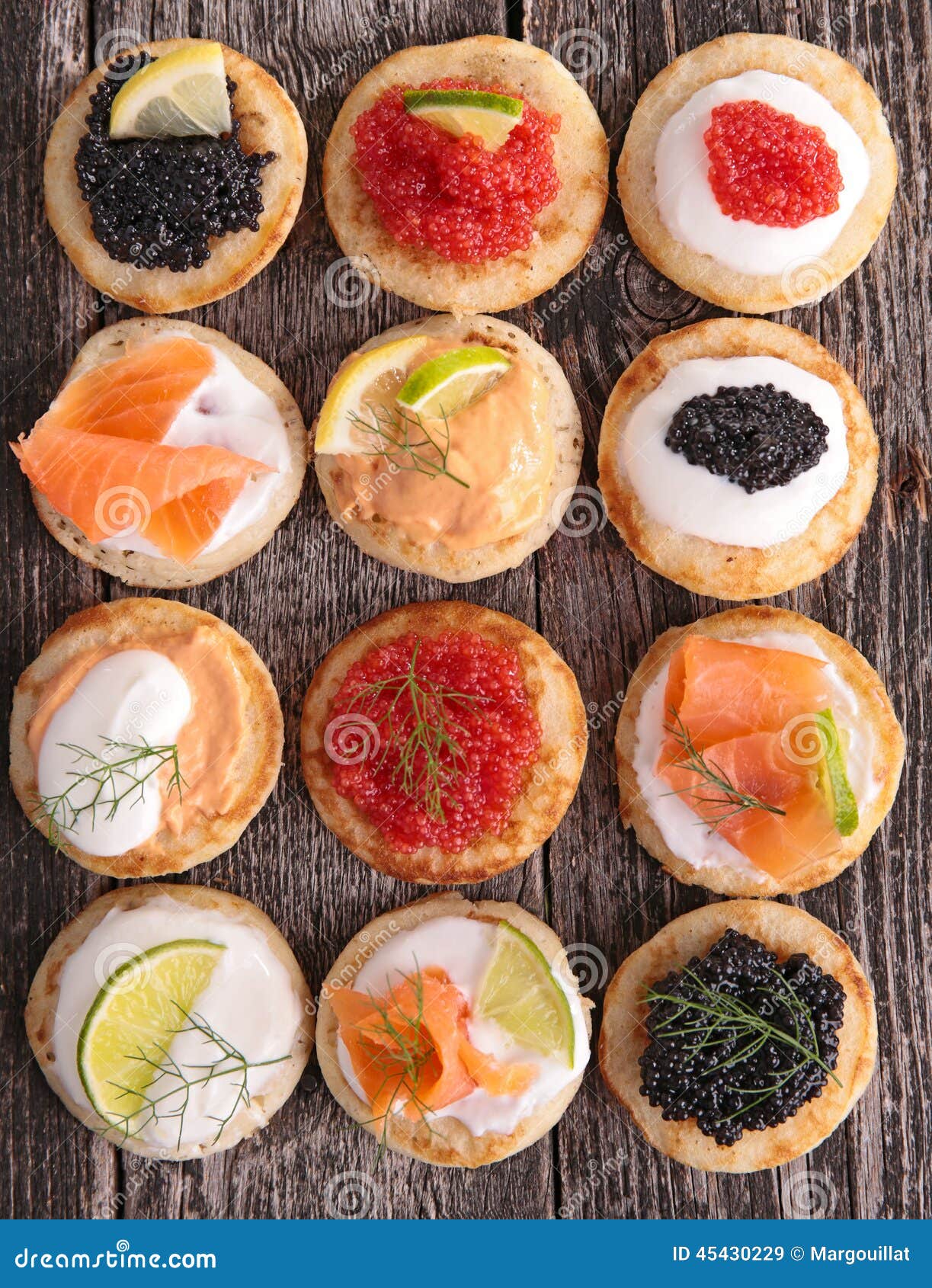 Canapes stock image. Image of festive, cream, caviar - 45430229