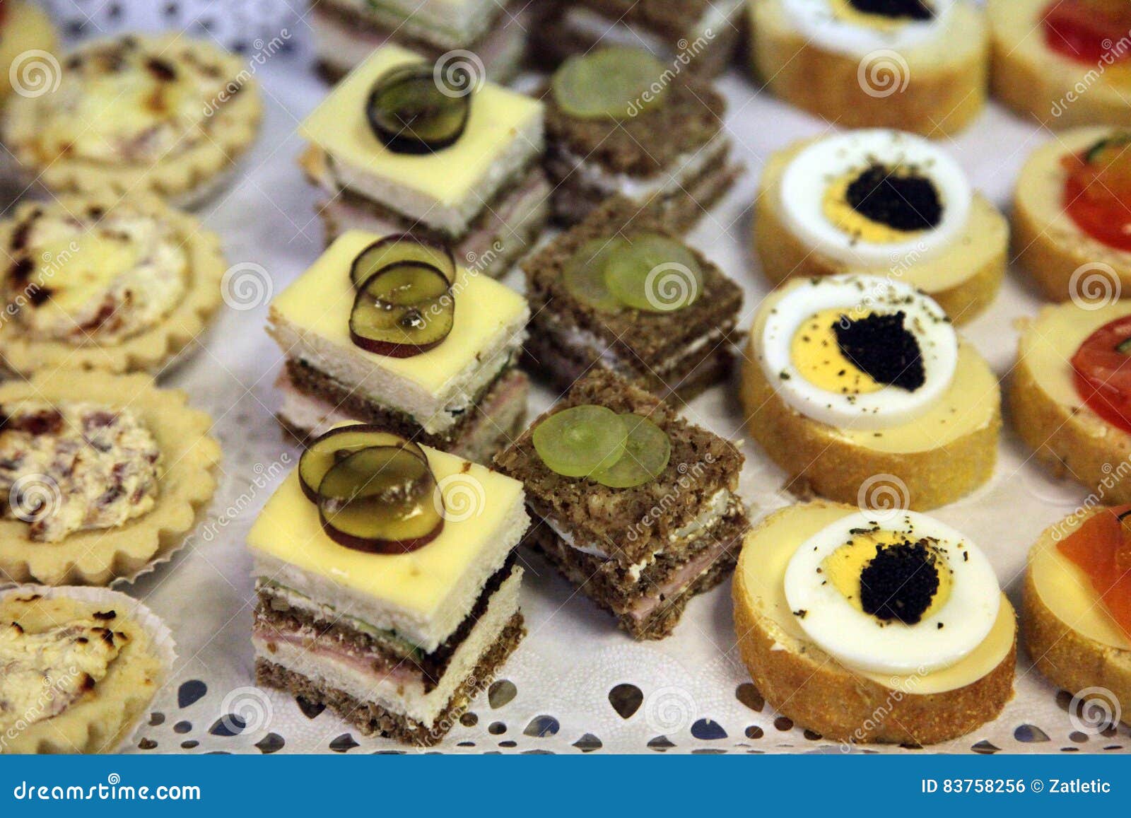Canapes stock photo. Image of full, celebration, color - 83758256