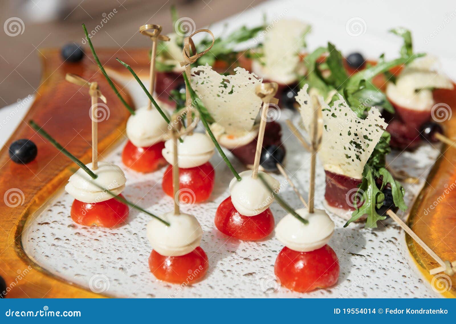 Canapes With Cheese And Ham Stock Images - Image: 19554014