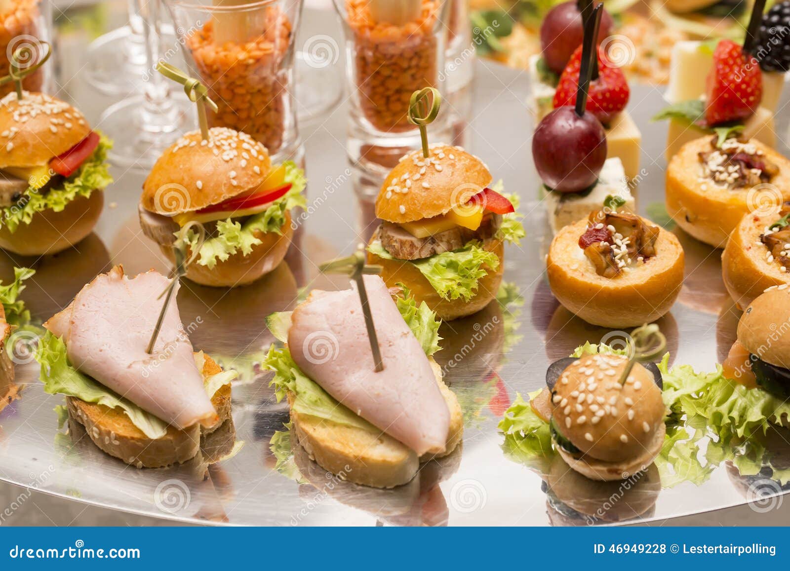 Canapes stock photo. Image of oyster, shell, dish, meat - 46949228