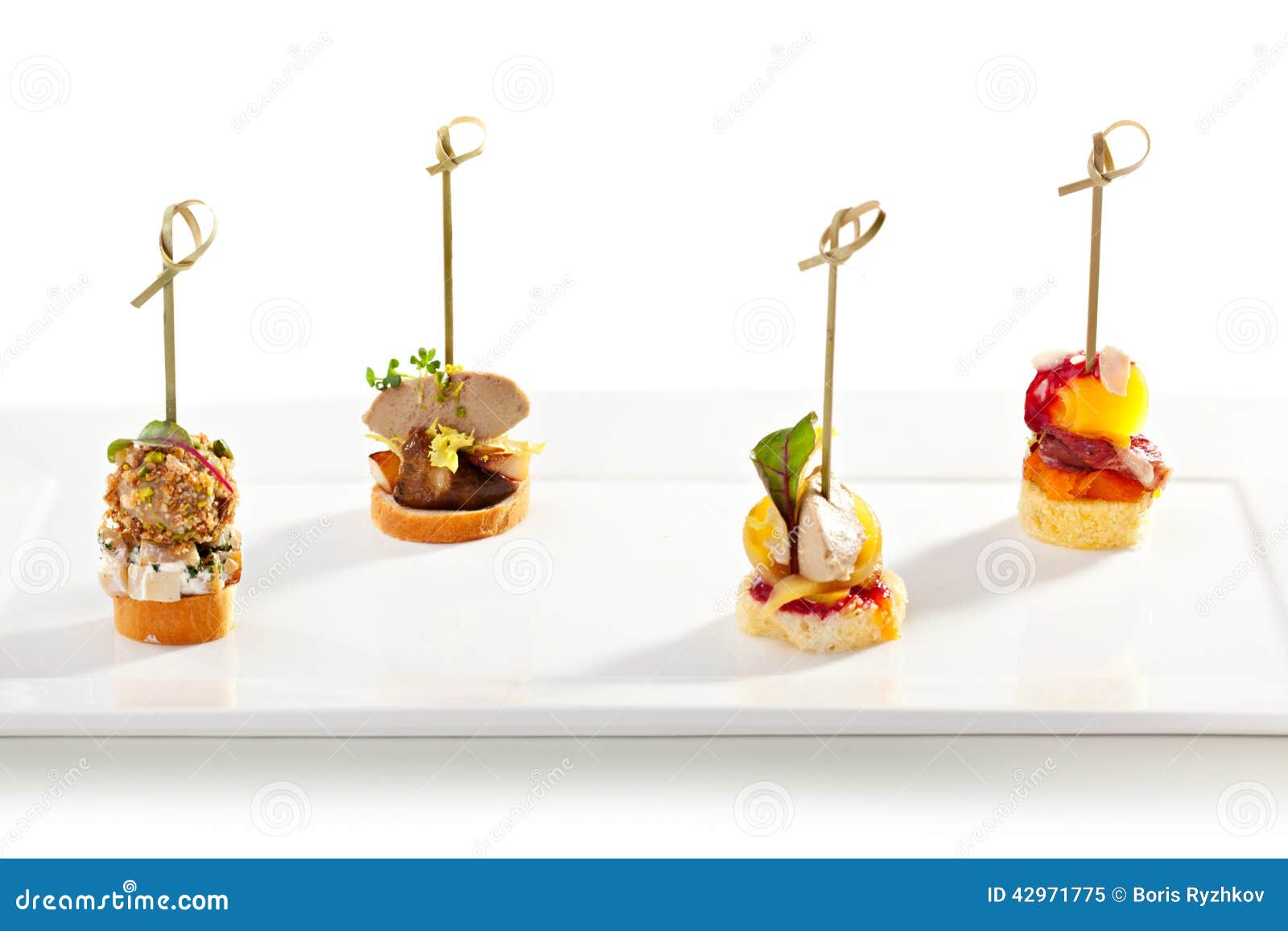 Canapes stock image. Image of canapes, breakfast, meal - 42971775