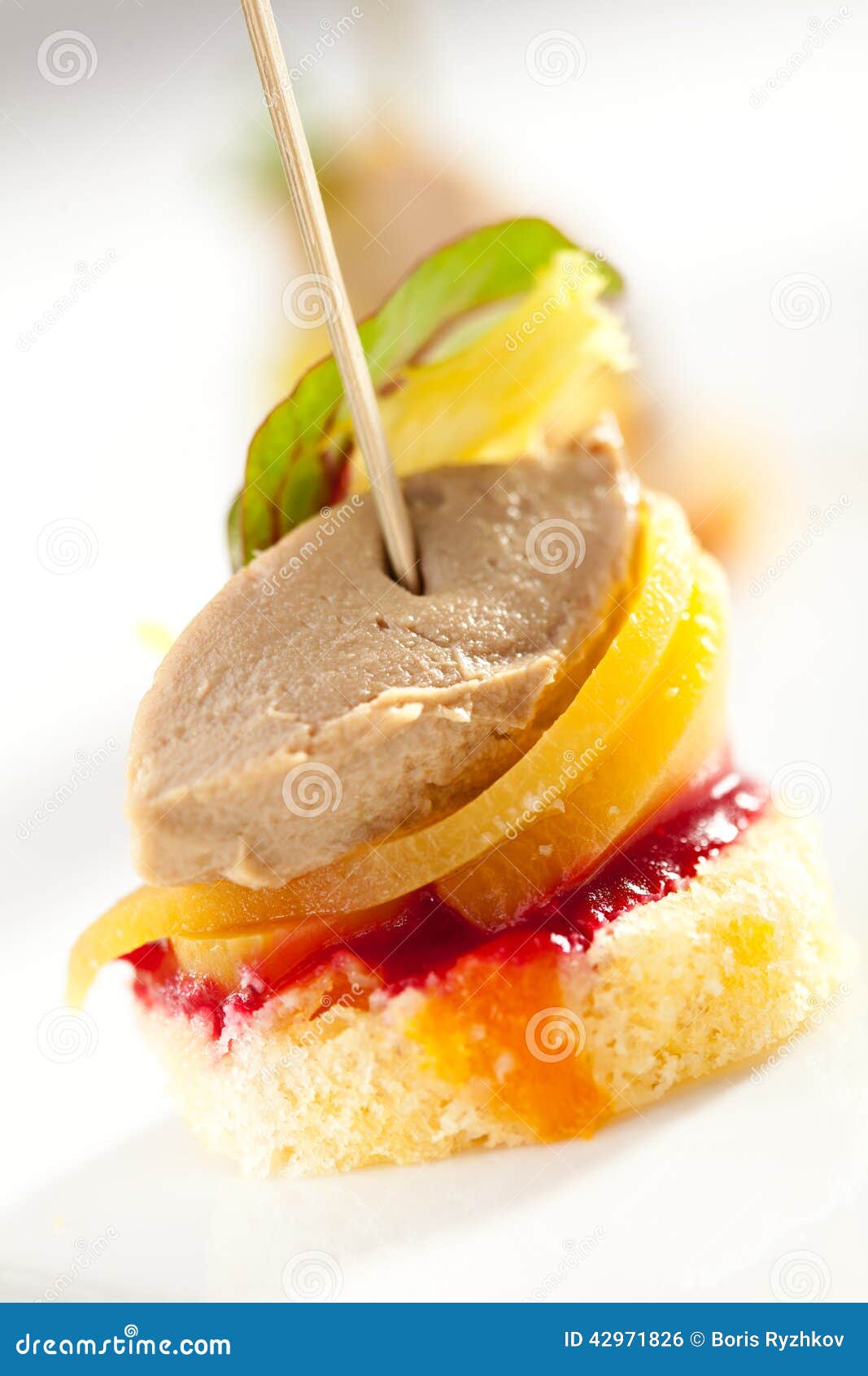 Canapes stock photo. Image of berries, onion, lunch, meal - 42971826
