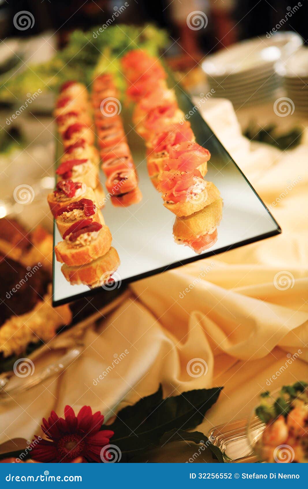 Canapes on glass stock photo. Image of color, culture - 32256552