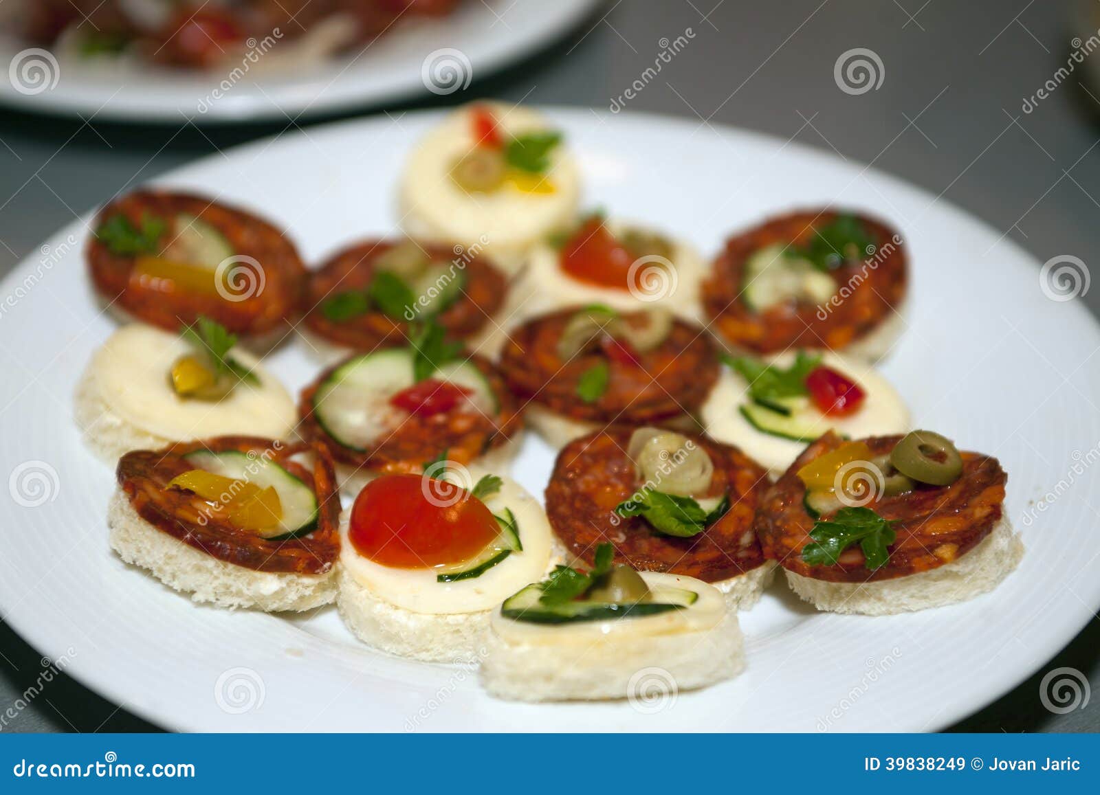 Canapes stock image. Image of bakery, snack, pastry, smoked - 39838249