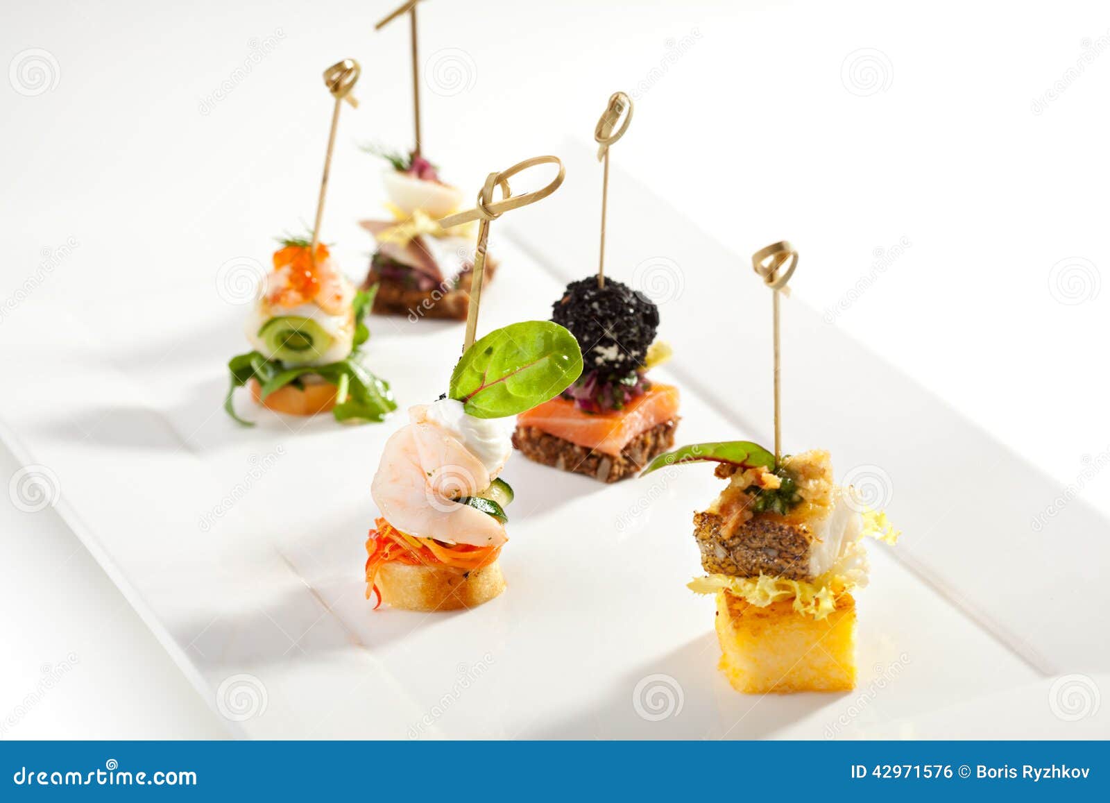 Canapes stock photo. Image of food, canape, delicious - 42971576
