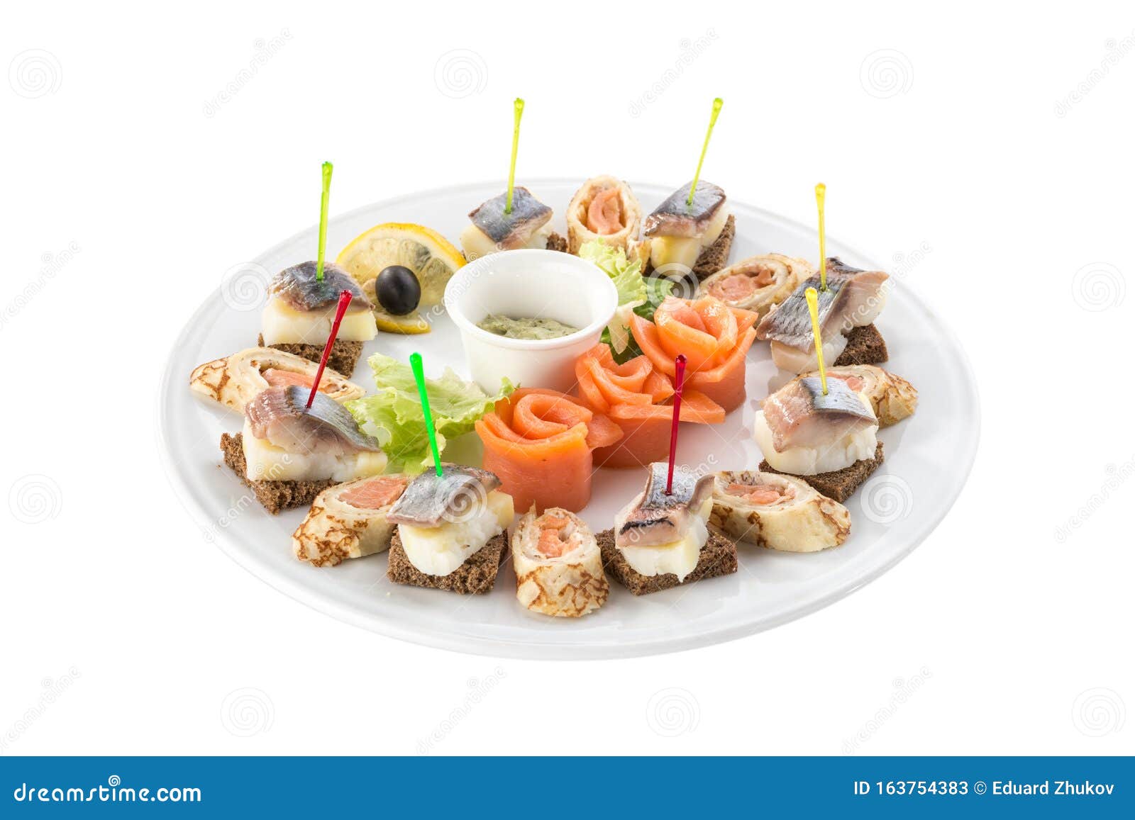 Platter Smoked Trout Canapes Stock Photos - Free & Royalty-Free Stock ...