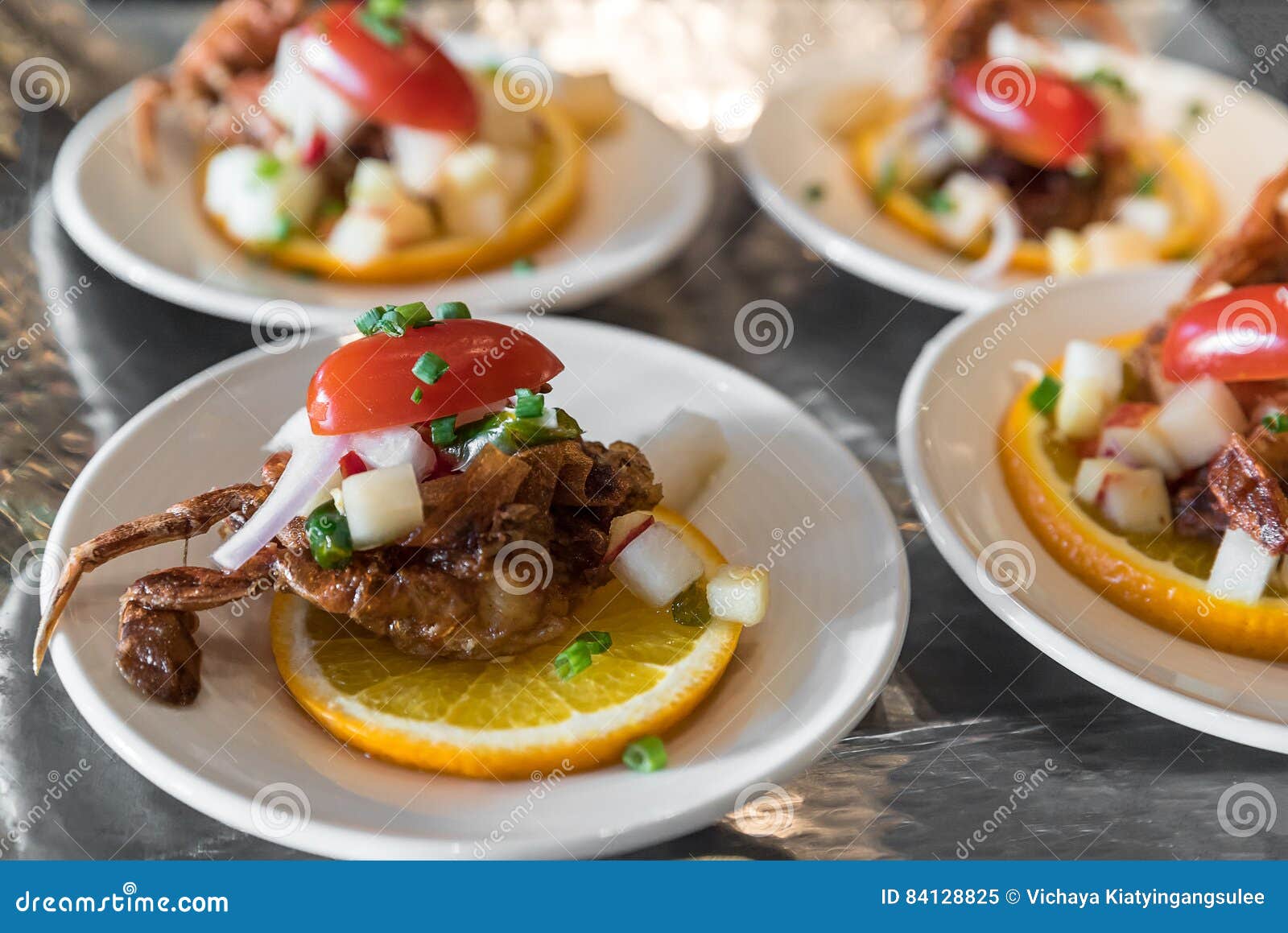 Canapes tapas stock image. Image of canape, cuisine, leaf - 84128825