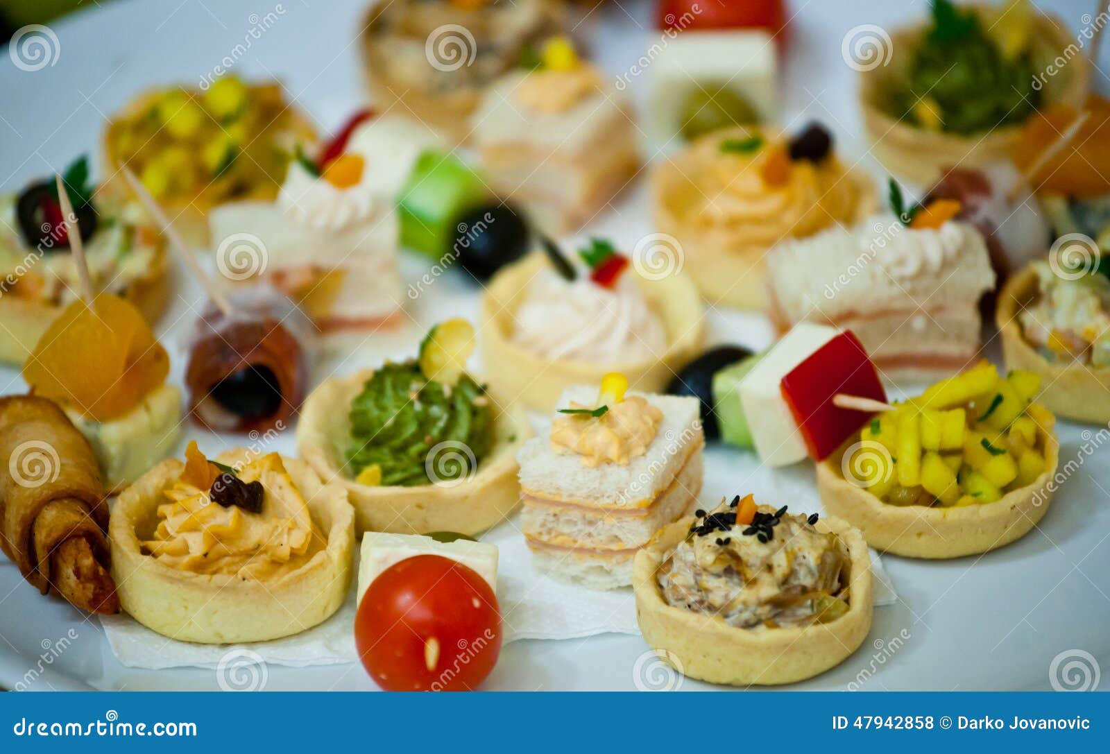 Canapes stock photo. Image of sandwich, buffet, hungry - 47942858