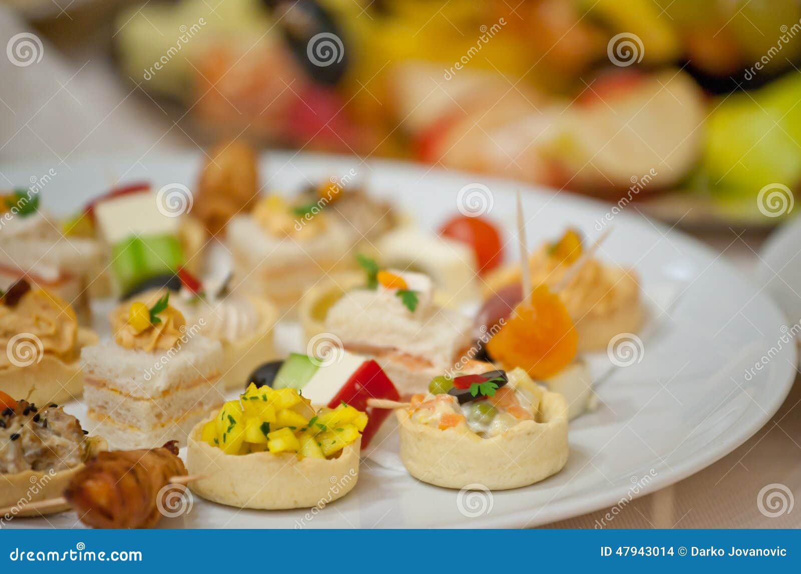 Canapes stock photo. Image of cuisine, breakfast, dinner - 47943014