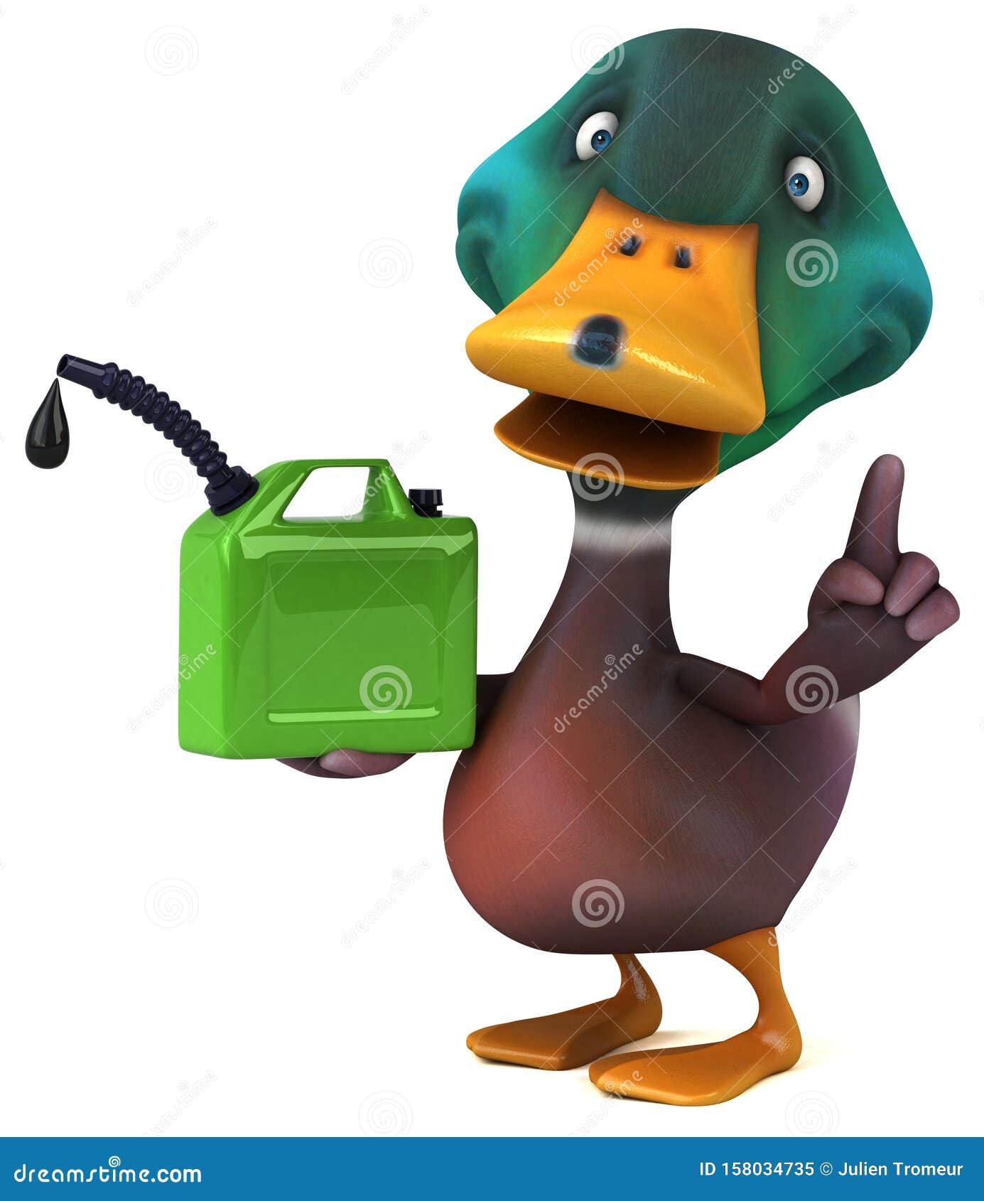 Canard Amusant - Illustration 3D Illustration Stock - Illustration du ...