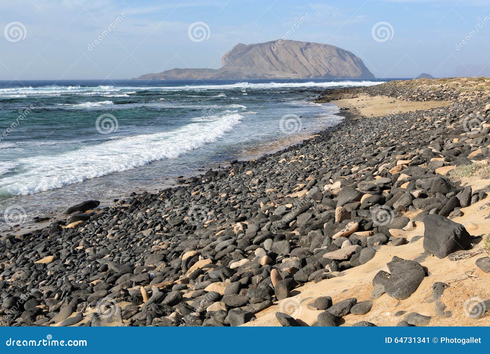 Canarias D'isla De Lambra De Playa Image stock - Image of sable, volcan ...