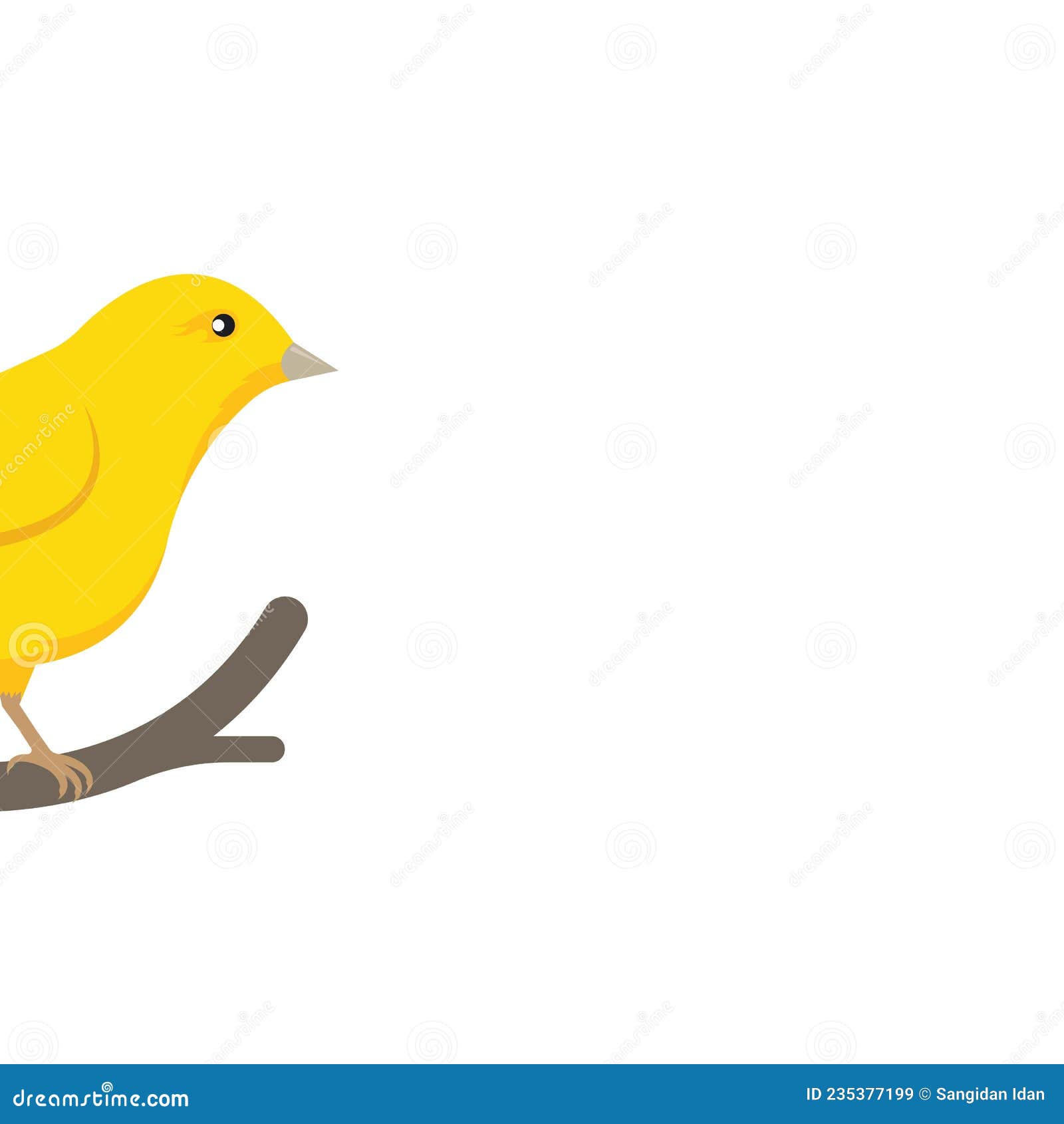 Canary Bird Icon Vector Illustration Concept Design Stock Vector ...