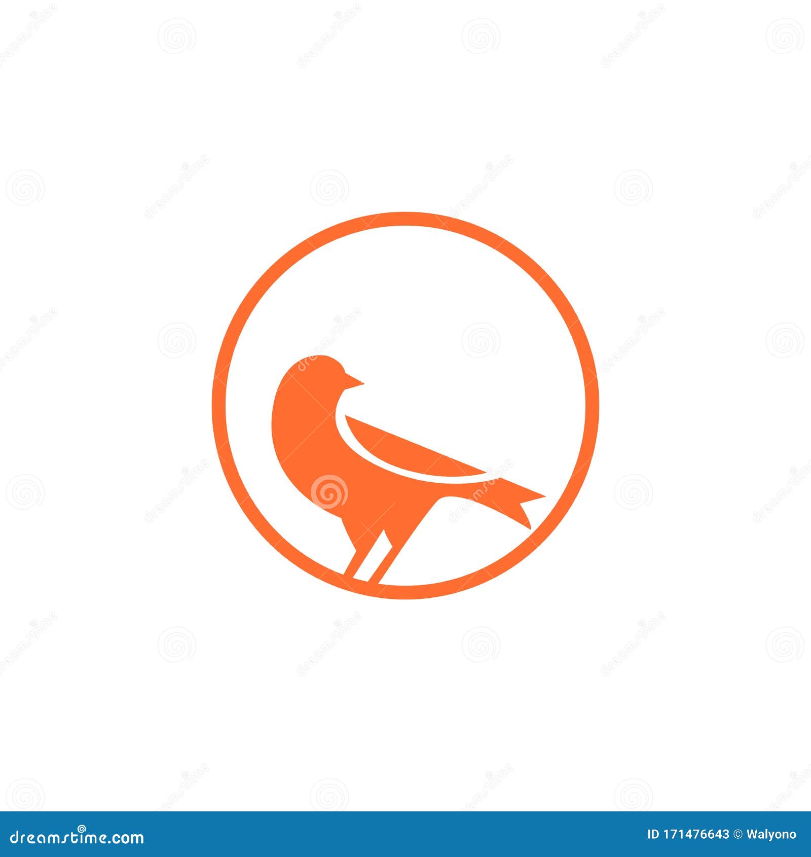 Canary Bird Logo Design Vector Illustration Stock Vector - Illustration ...