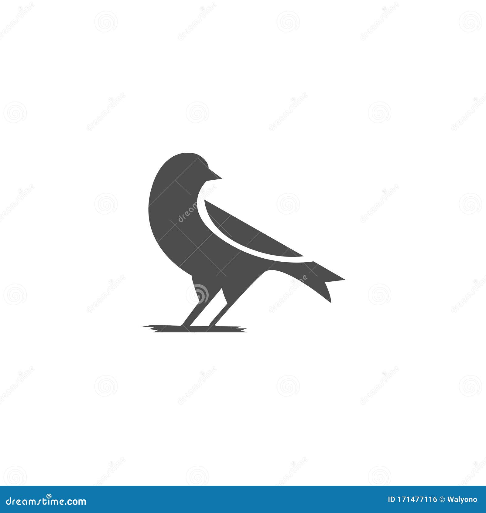 Canary Bird Logo Design Vector Illustration Stock Vector - Illustration ...