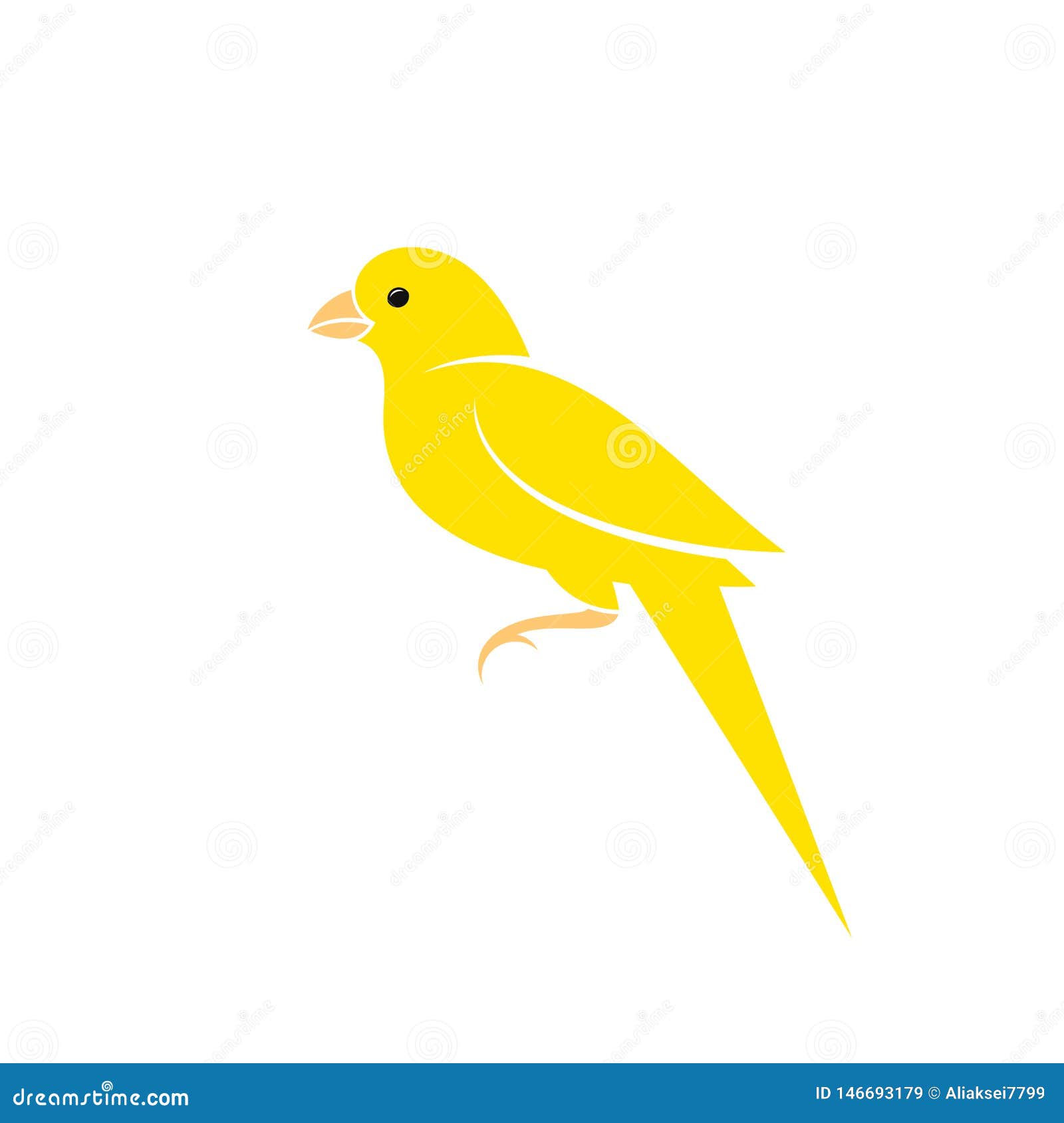 Canary bird. Vector stock vector. Illustration of sing - 146693179