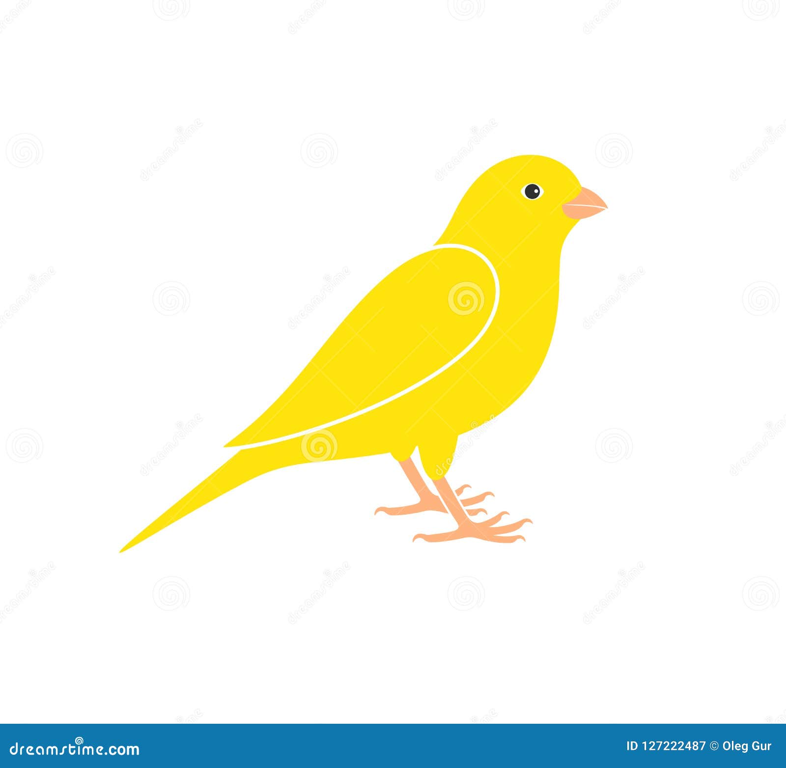 Canary Logo. Isolated Canary on White Background Stock Vector ...