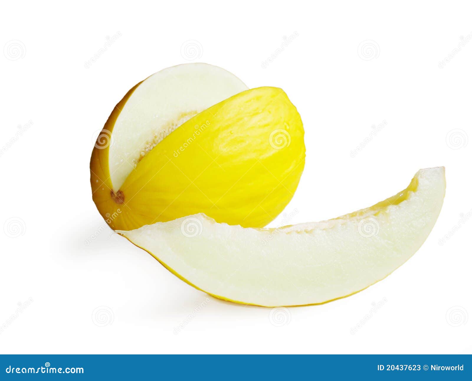 Canary Melon Isolated stock image. Image of softer, juicy - 20437623