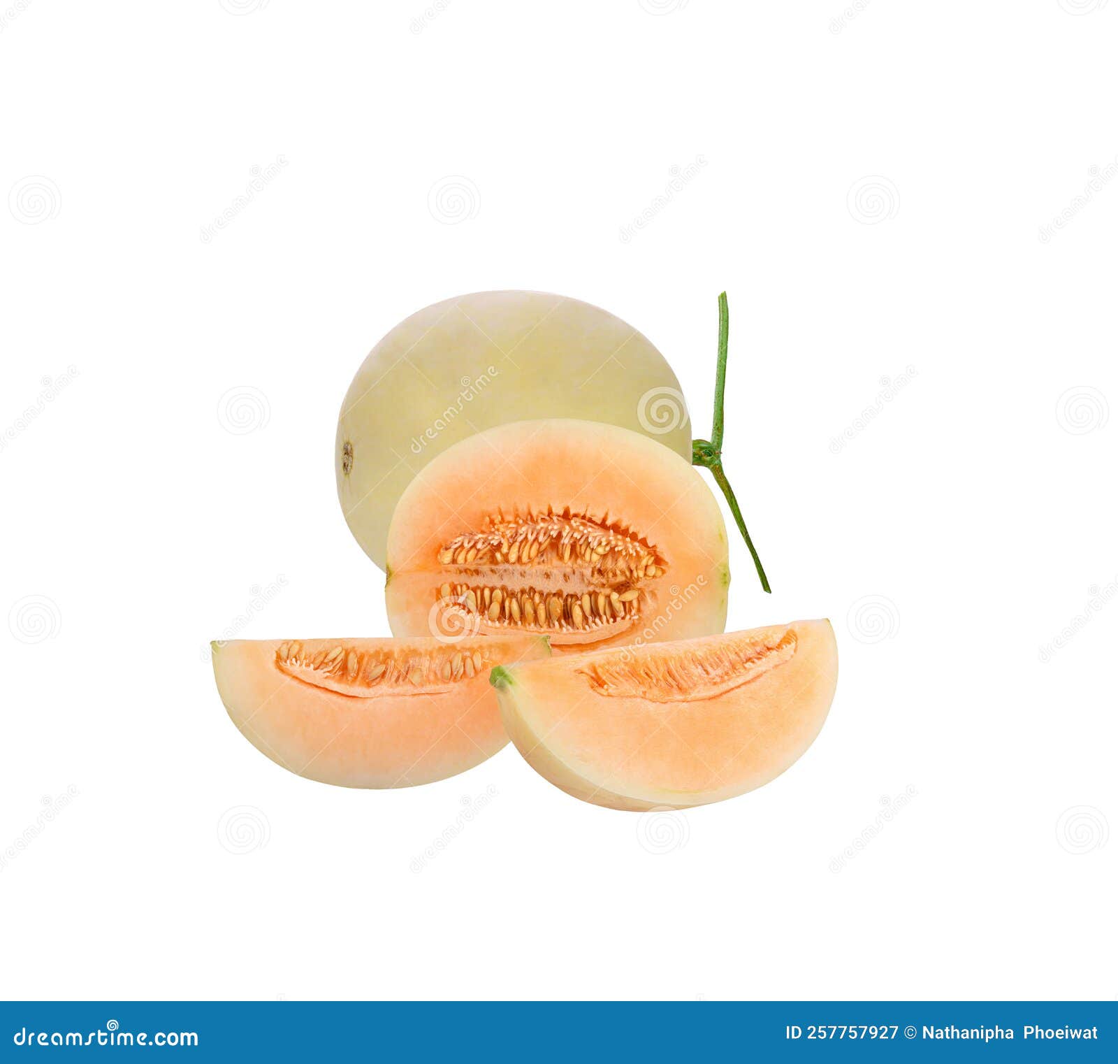 Canary Melon Isolated on White Stock Image - Image of healthy, gold ...