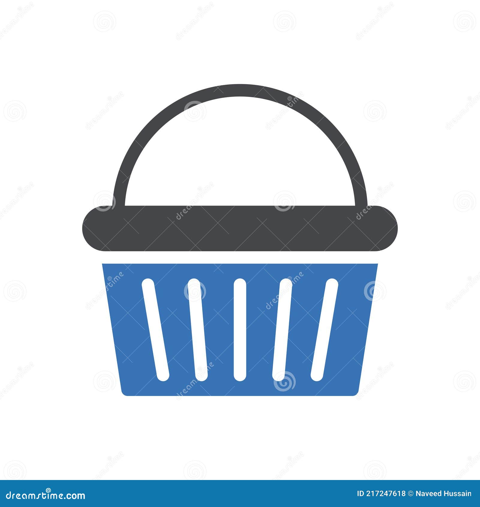 Canasta ilustración del vector. Ilustración de compra - 217247618