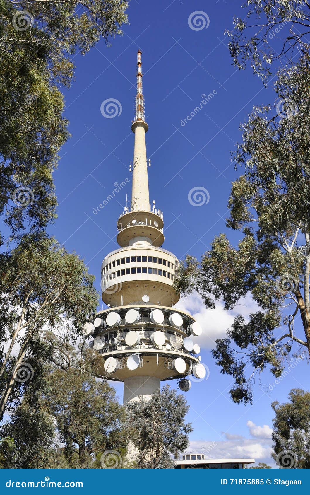 Canberra telecom tower stock image. Image of canberra - 71875885