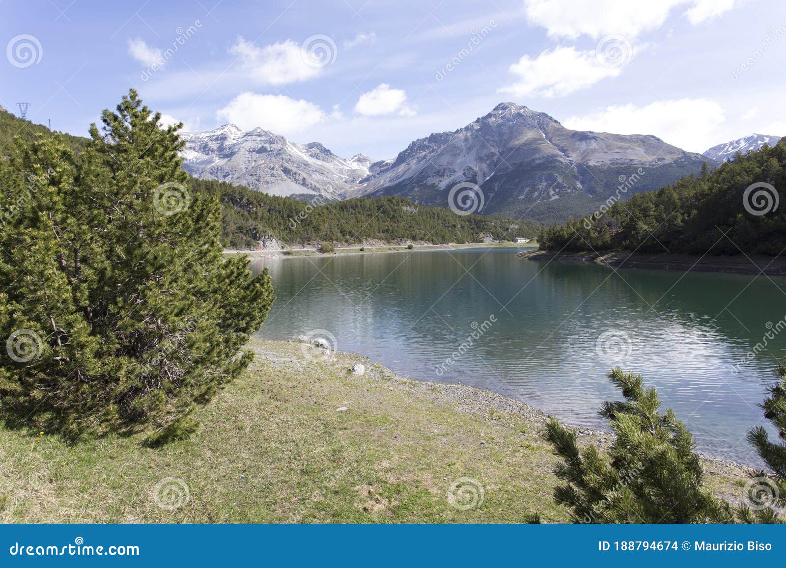 The Cancano Lake in Bormio View Stock Photo - Image of valtellina ...