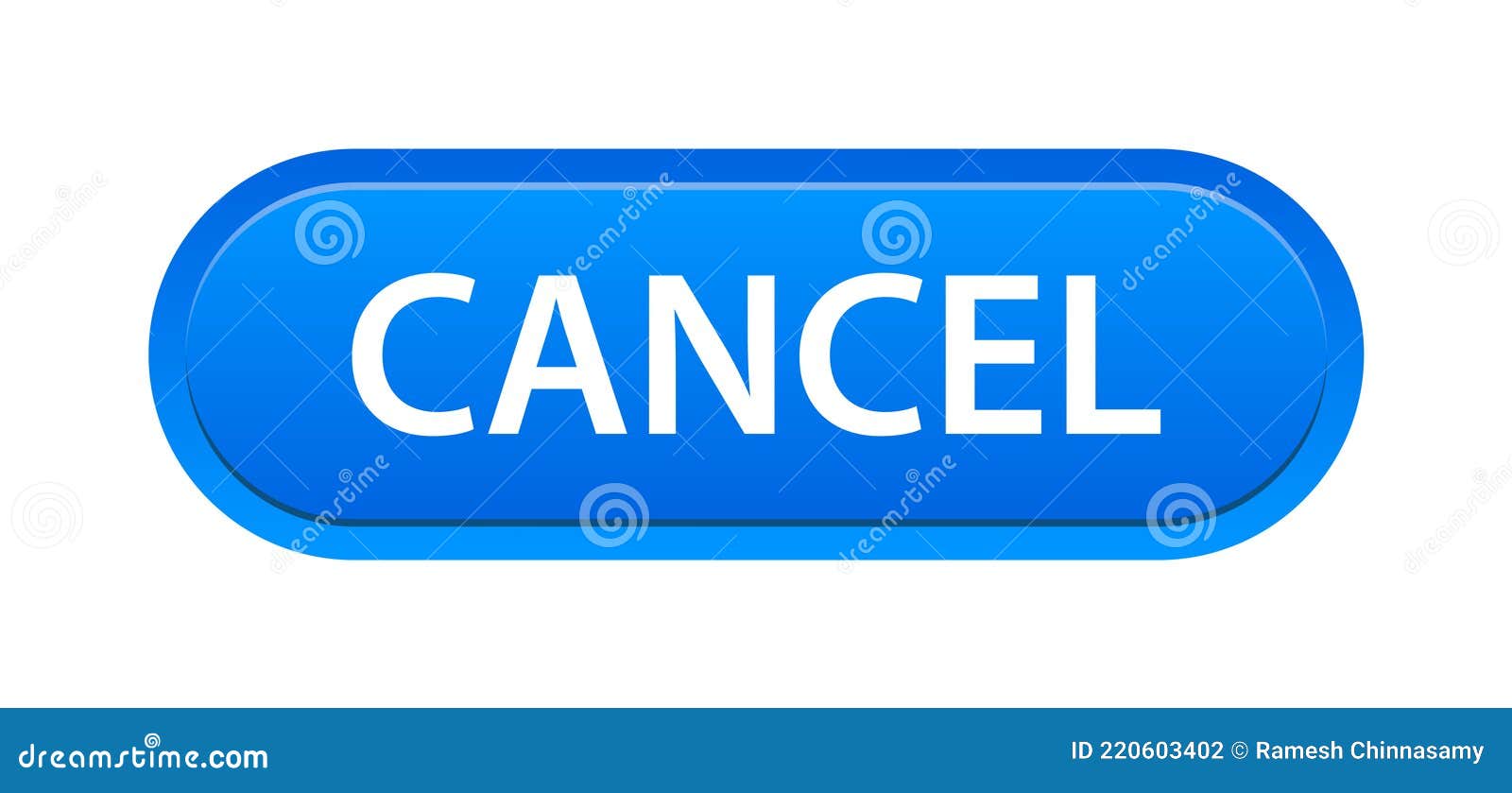 Cancel button stock vector. Illustration of element - 220603402