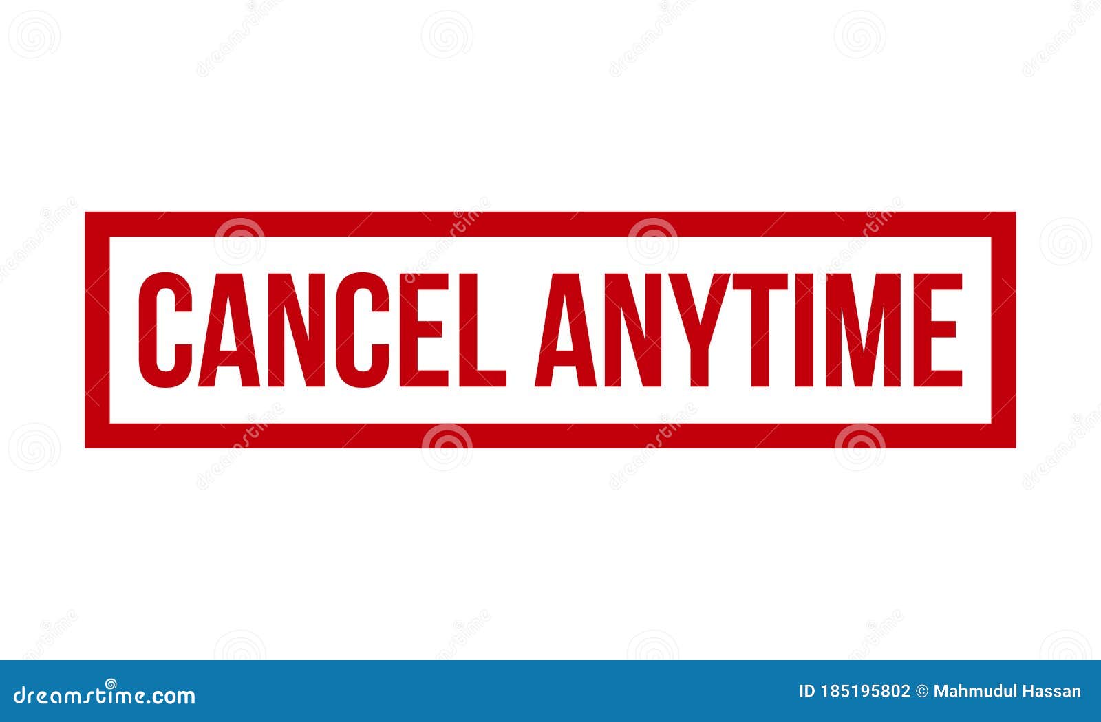 Cancel Anytime Rubber Stamp. Red Cancel Anytime Rubber Grunge Stamp ...