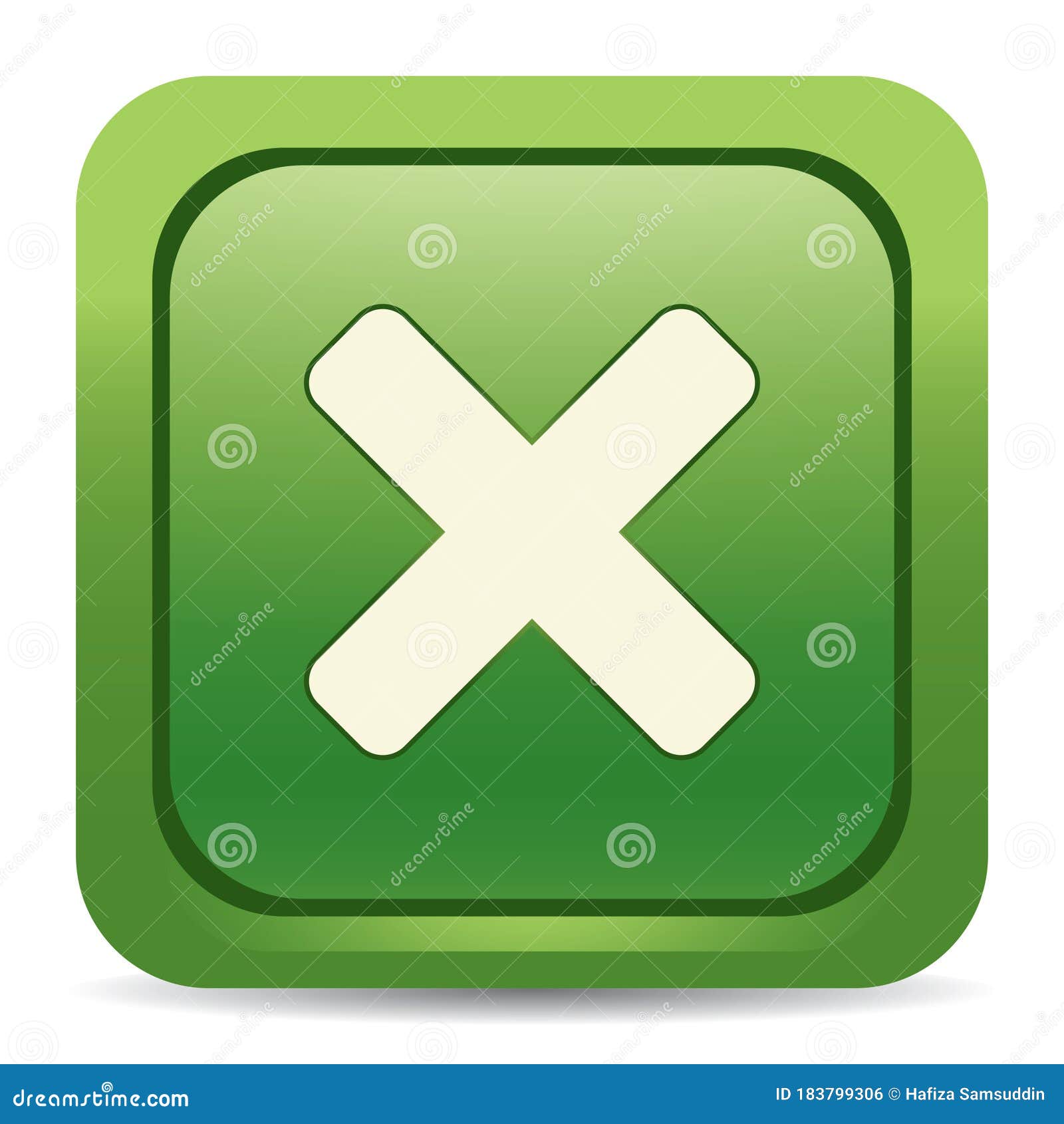 A Cancel Button Illustration. Stock Illustration - Illustration of ...