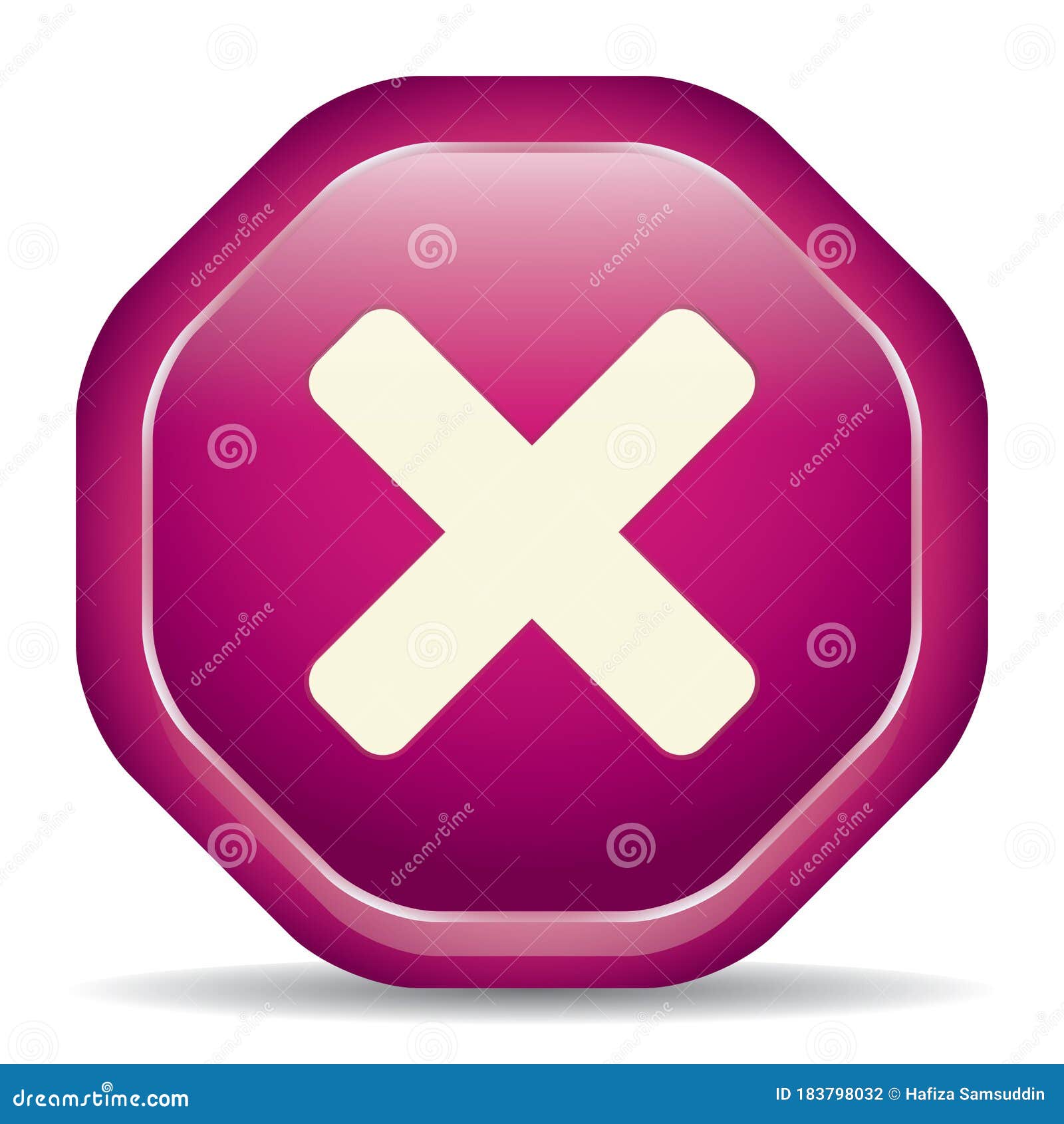 A Cancel Button Illustration. Stock Illustration - Illustration of ...