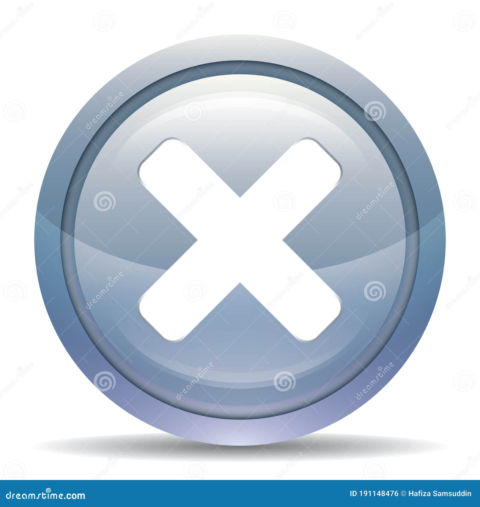 Cancel Button. Vector Illustration Decorative Design Stock Vector ...