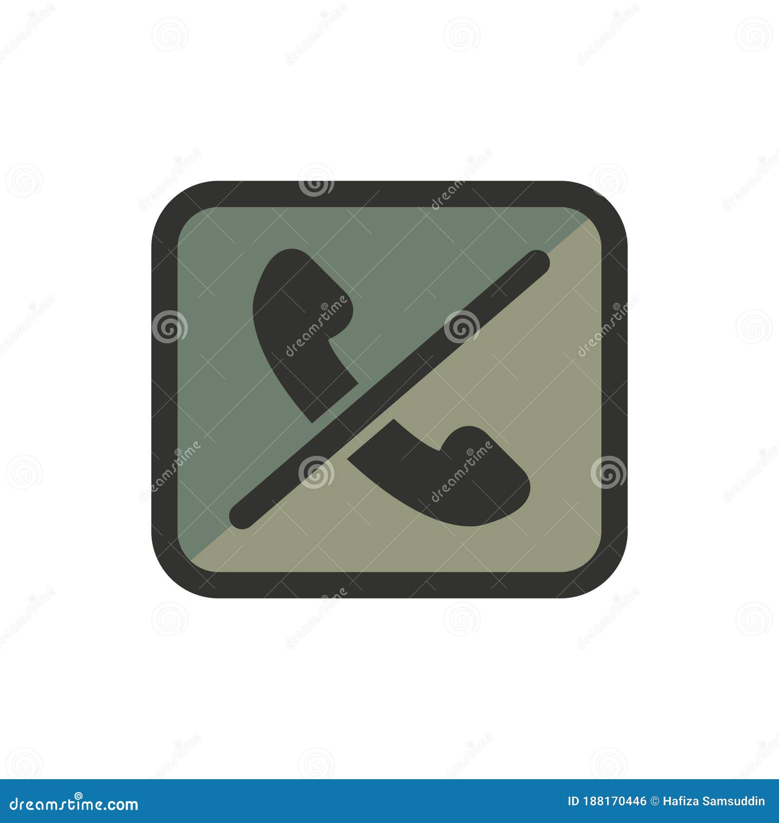 Cancel Call Icon. Vector Illustration Decorative Design Stock Vector ...