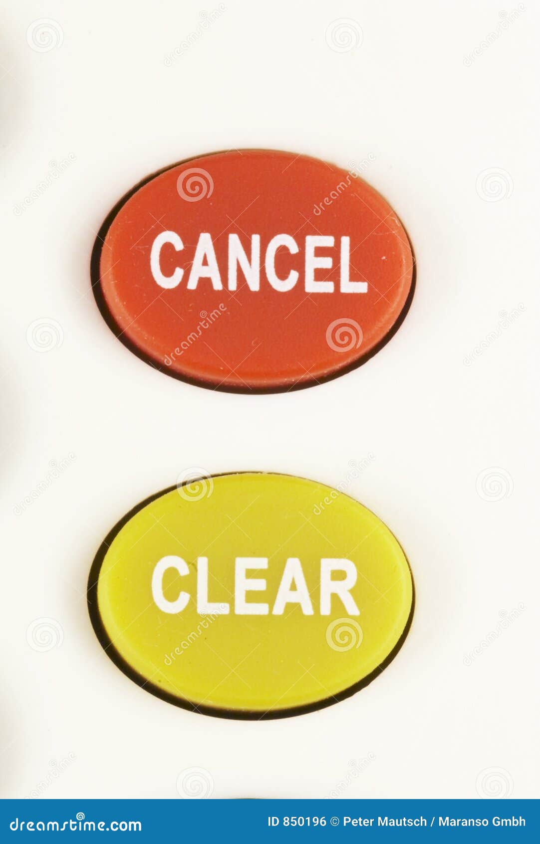 CANCEL - CLEAR Button 03 stock photo. Image of bill, transaction - 850196