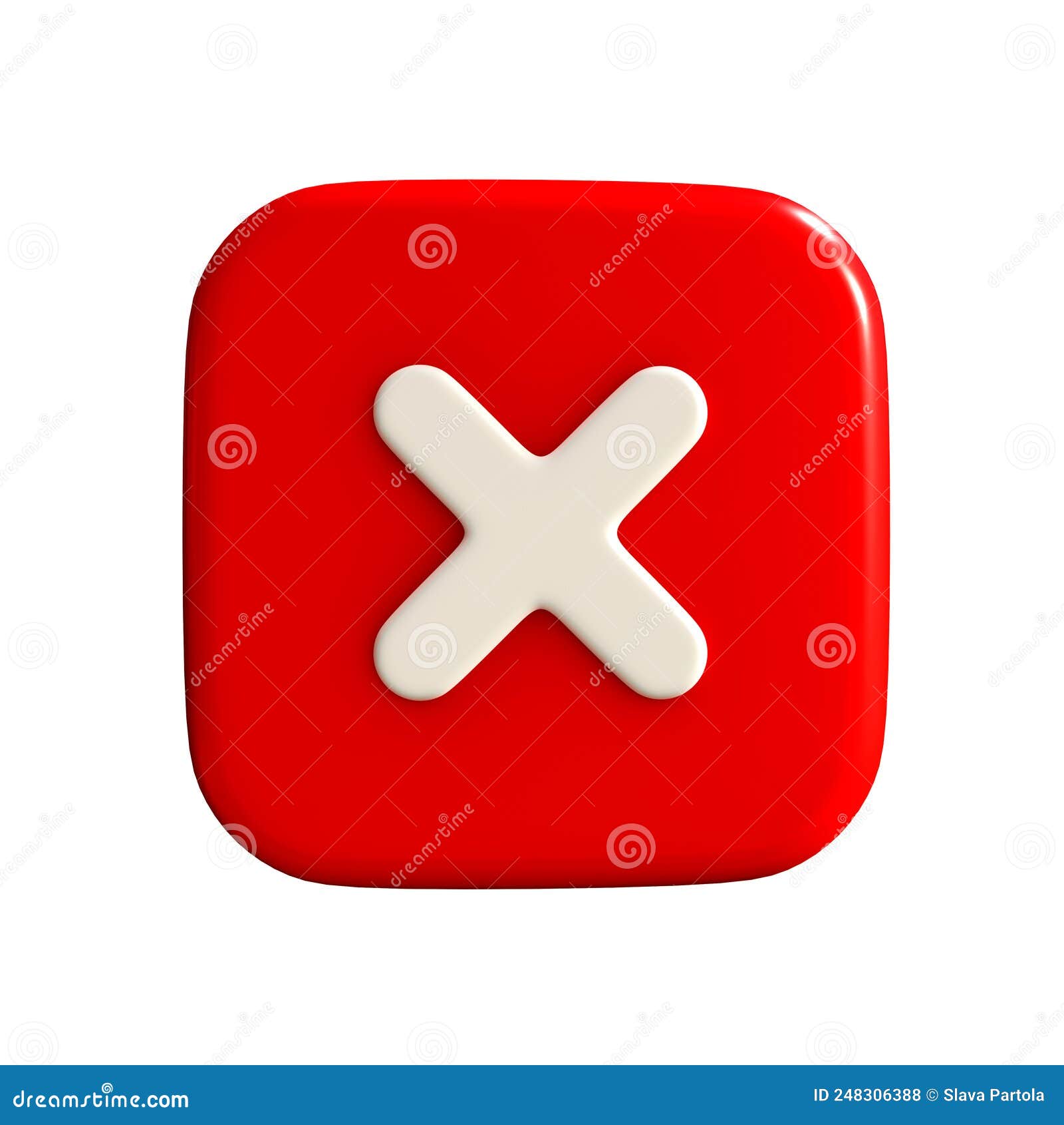 Cancel cross icon stock illustration. Illustration of denied - 248306388