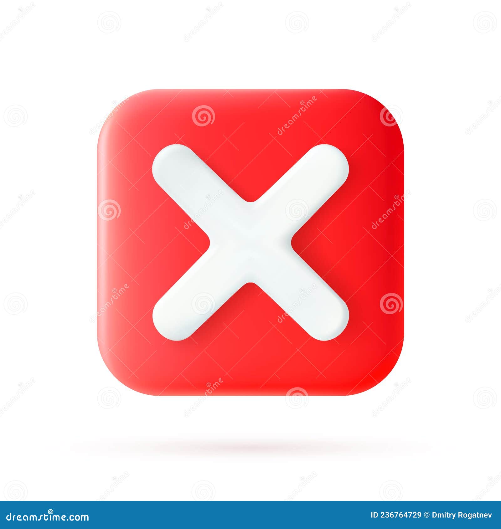 Cancel cross icon stock vector. Illustration of disapprove - 236764729