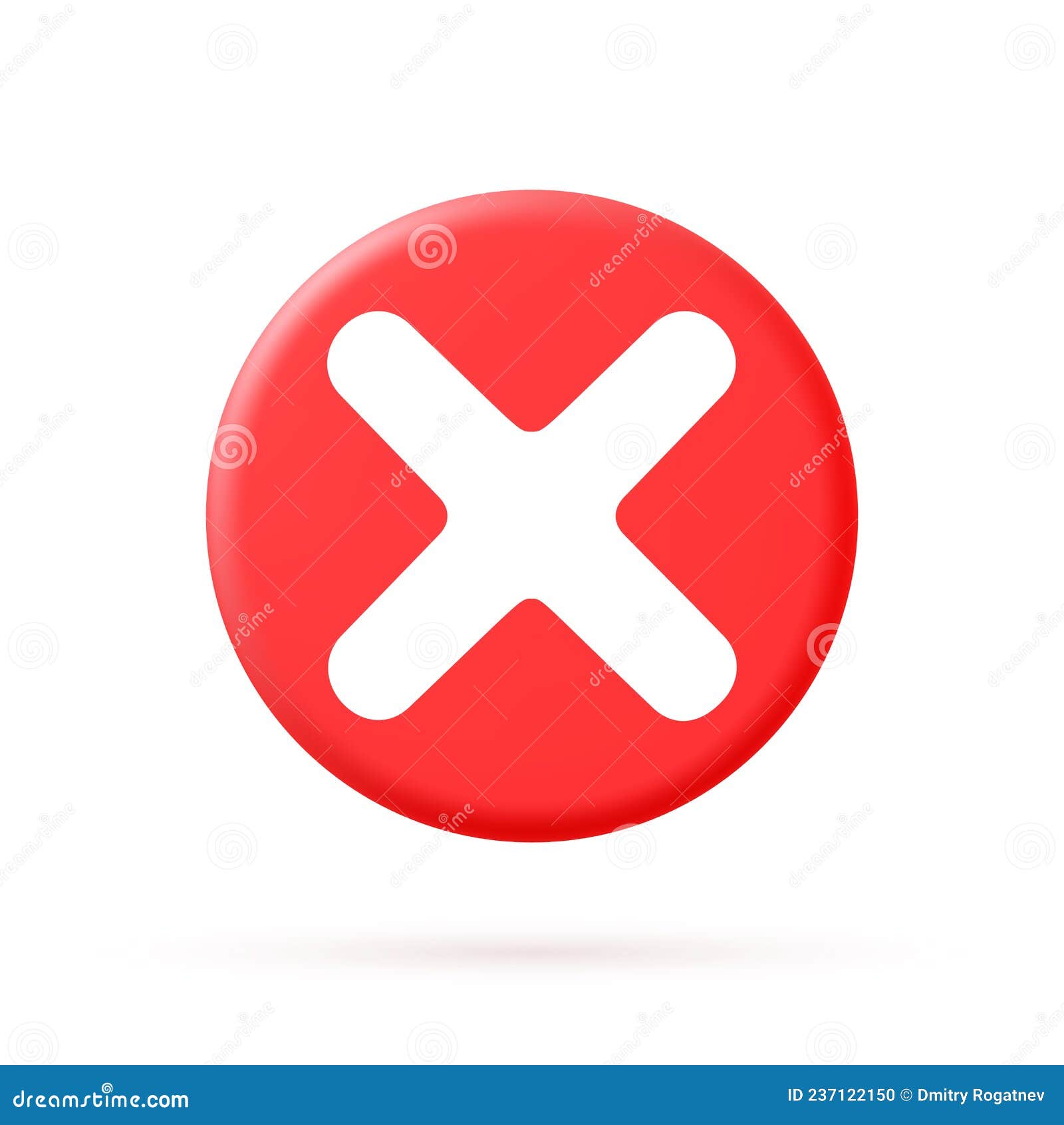 Cancel cross icon stock vector. Illustration of disagree - 237122150