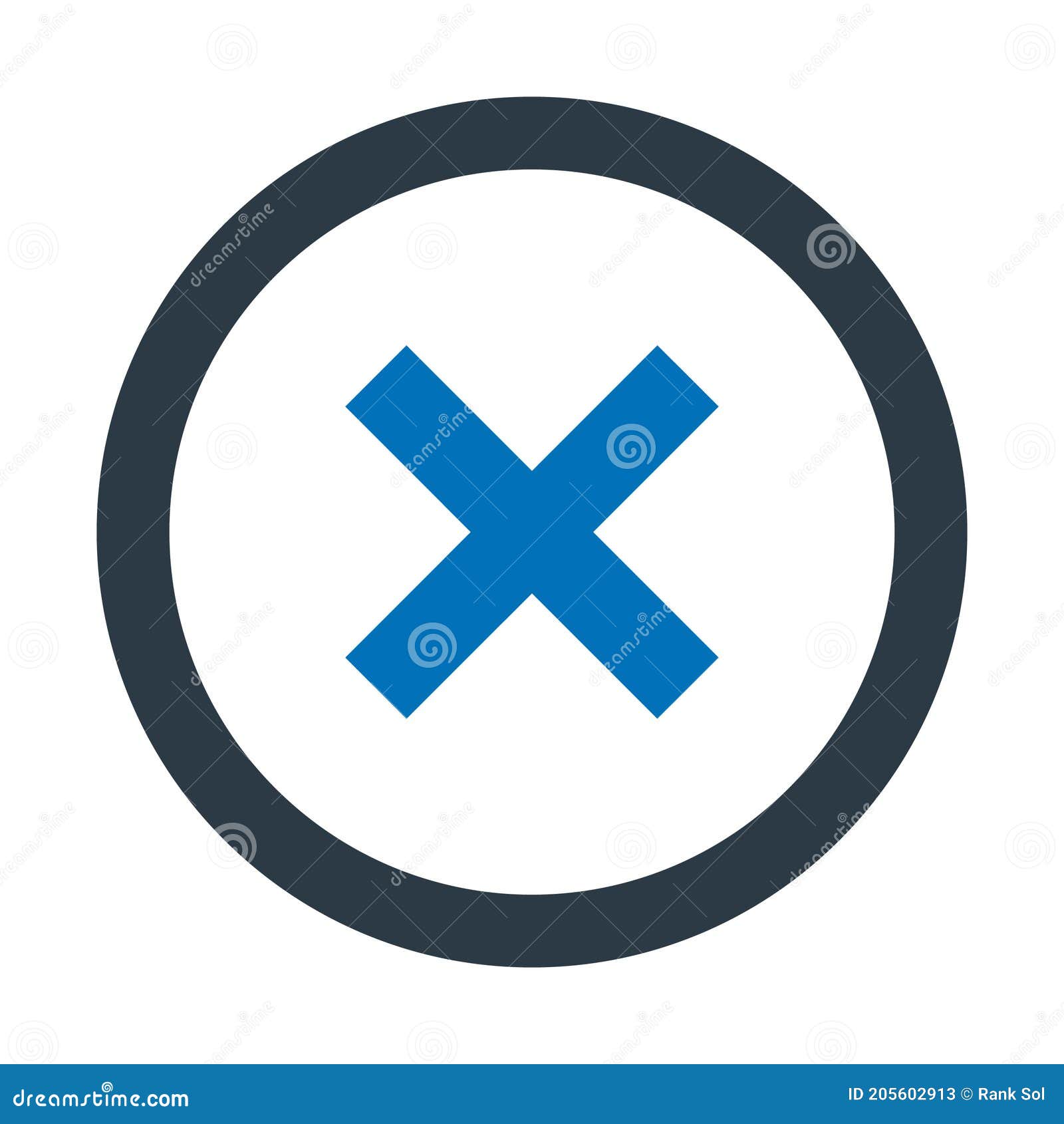 Cancel, Cross Vector Icon Which Can Easily Modify Stock Vector ...