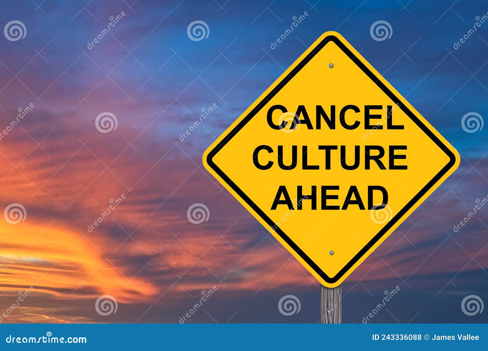 Cancel Culture Warning Sign Stock Photo - Image of censorship, racism ...