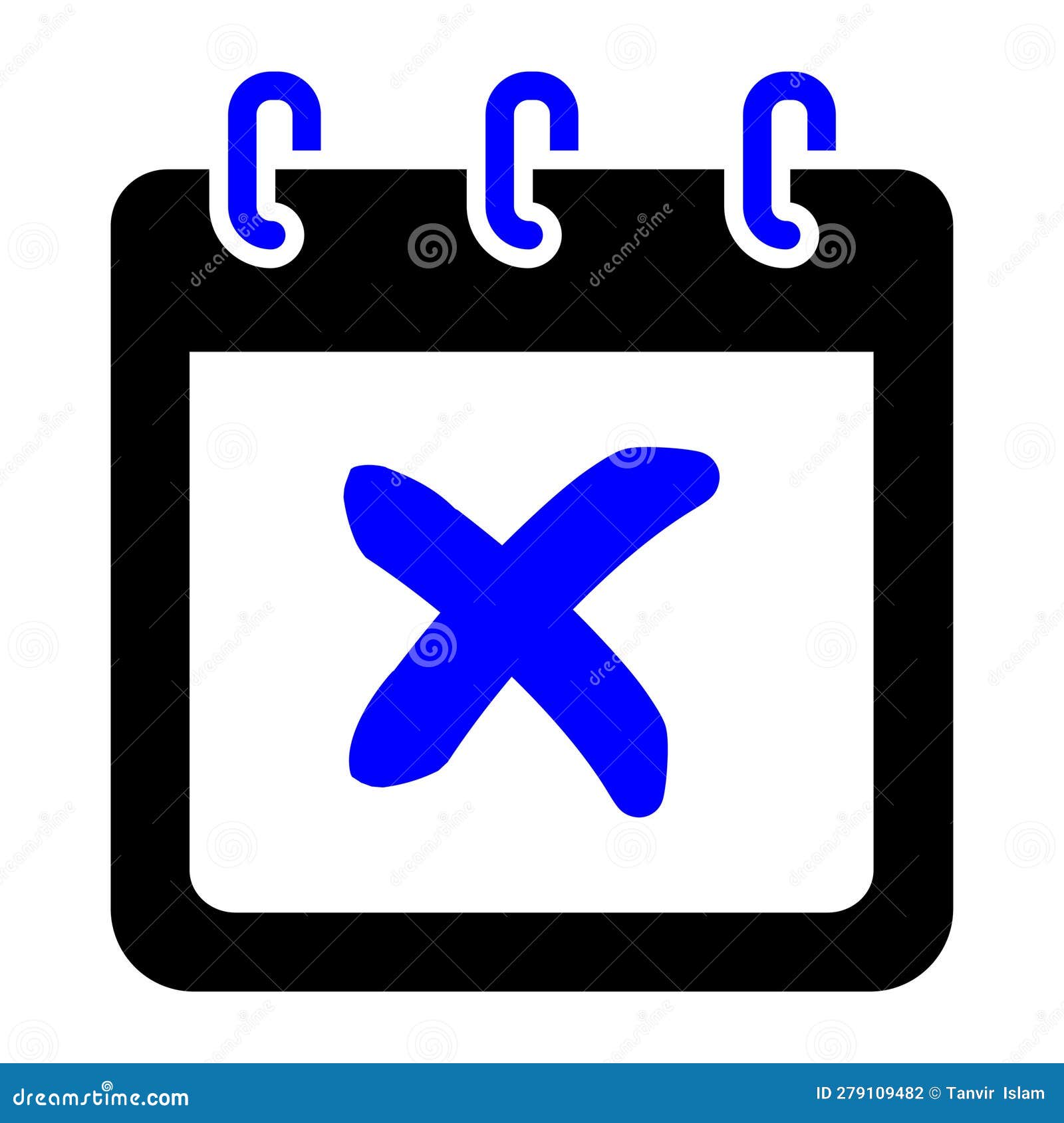 Cancel Date Icon stock vector. Illustration of icon - 279109482 Cancel Date Icon stock vector. Illustration of icon - 279109482