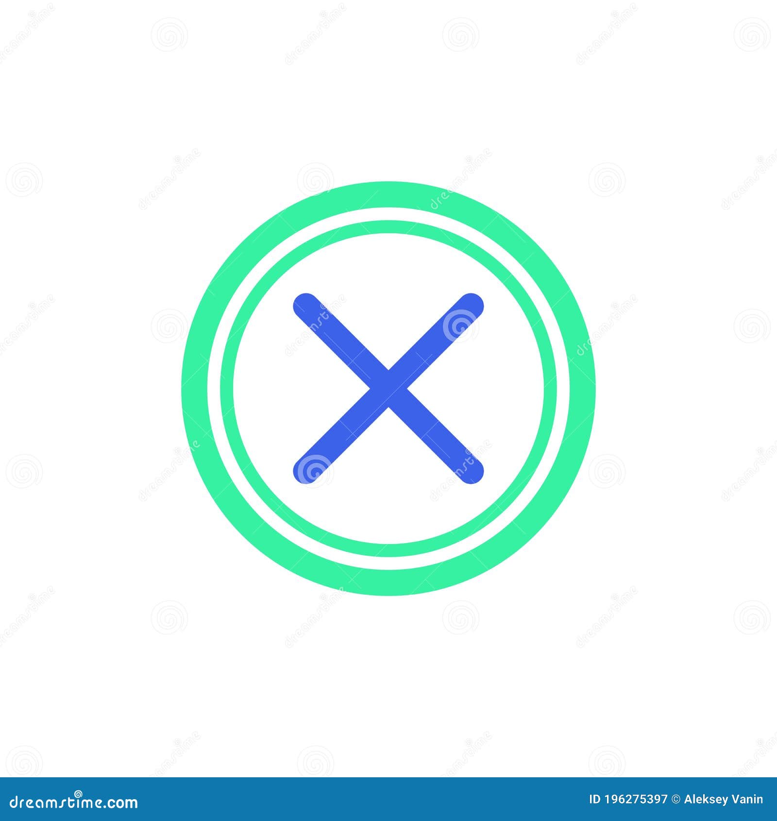 Cancel, Delete Button Icon Vector Stock Vector - Illustration of icon ...