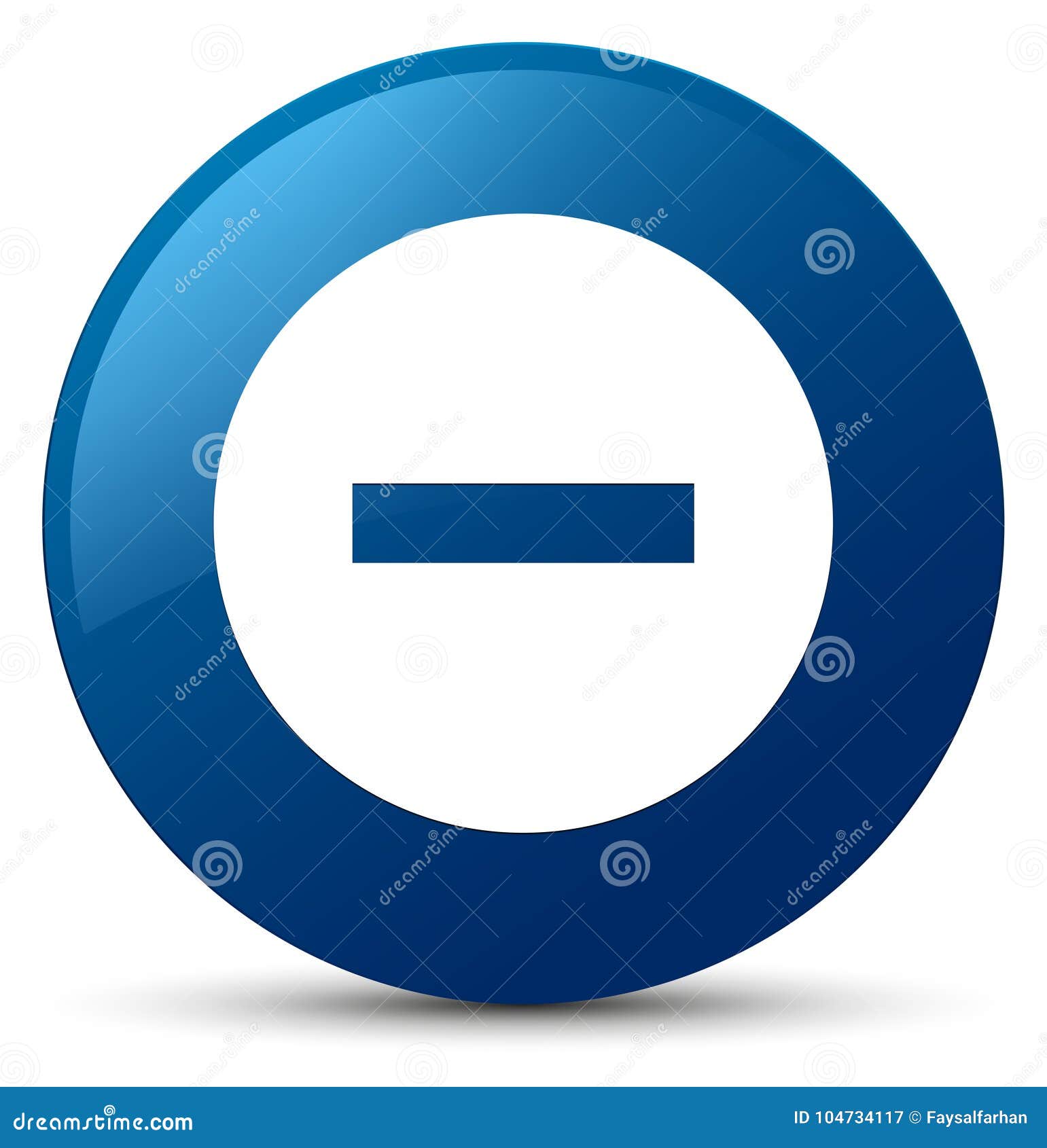 Cancel Icon Blue Round Button Stock Illustration - Illustration of ...