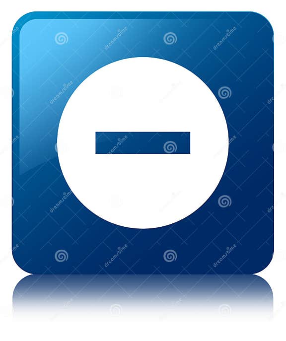 Cancel Icon Blue Square Button Stock Illustration - Illustration of ...