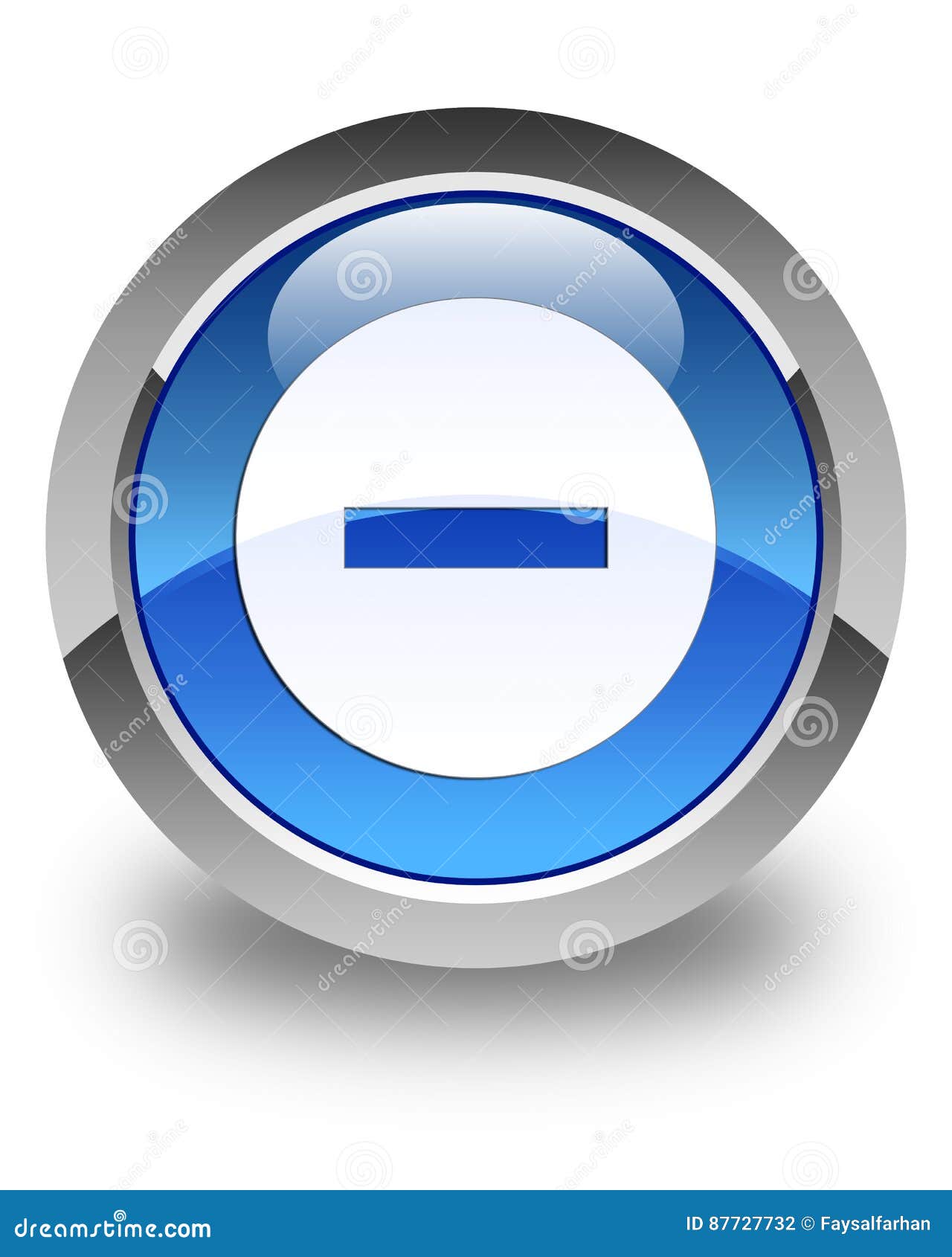 Cancel Icon Glossy Blue Round Button Stock Illustration - Illustration ...