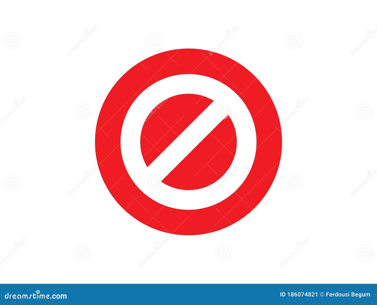 Cancel Icon with Red Circle - Isolated Background Stock Vector ...