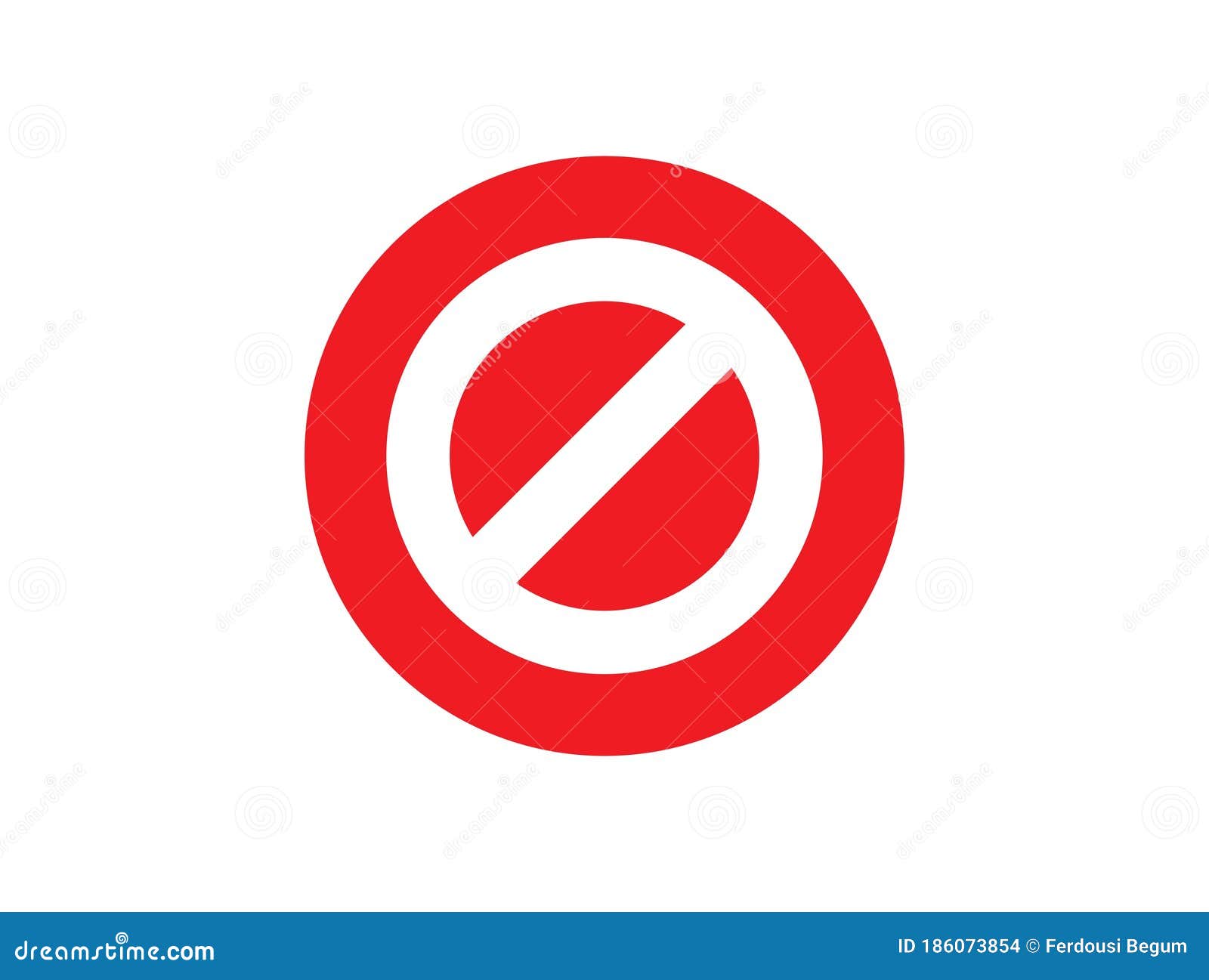 Cancel Icon with Red Circle - Isolated Background Stock Vector ...