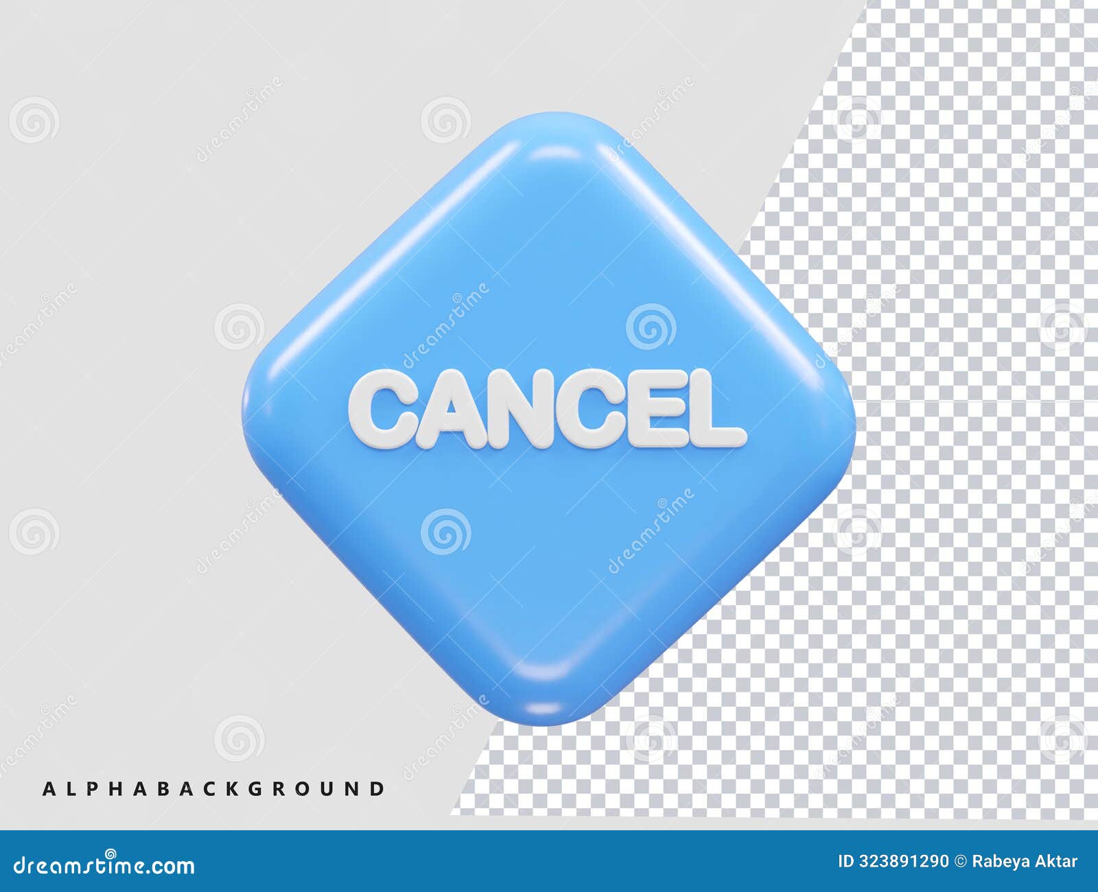 Cancel Icon Vector Illustration Element 3d Rendering Transparent Eps ...